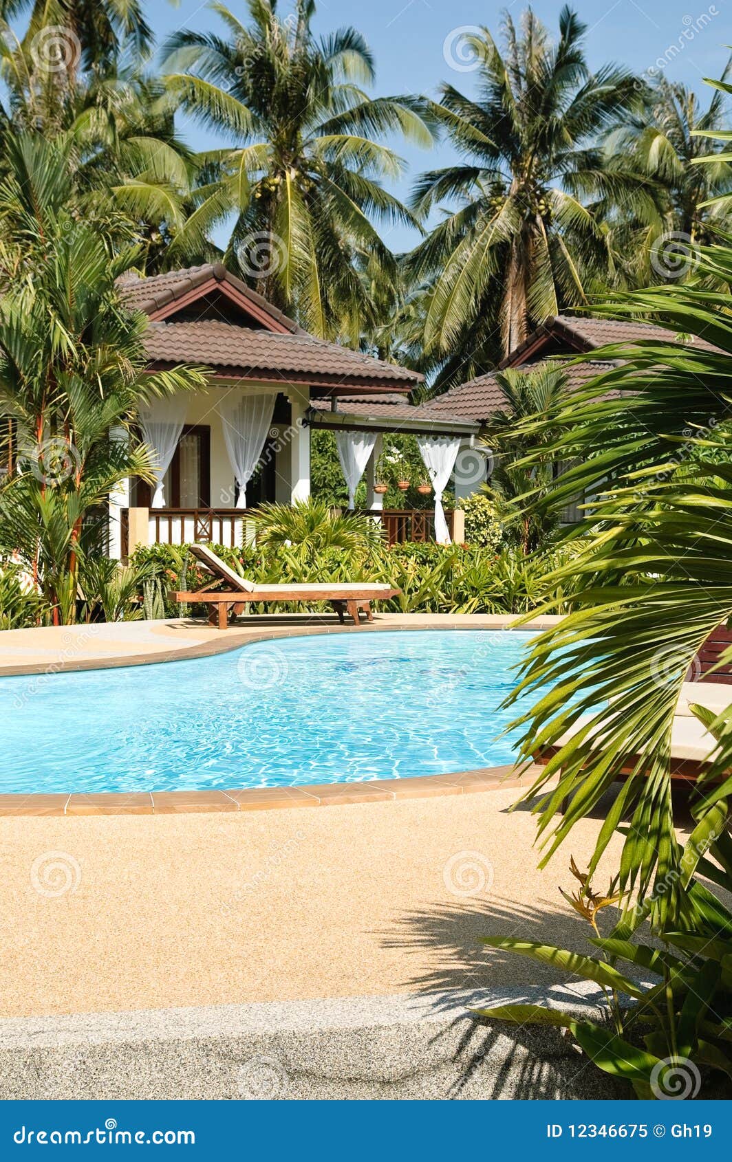 Cottage stock image. Image of outdoors, residential, tropical - 12346675