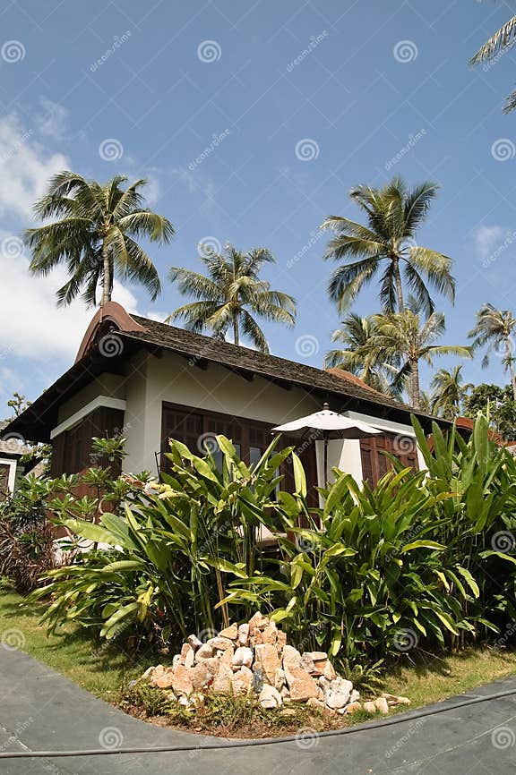 Cottage stock image. Image of outdoors, tropical, estate - 12633841