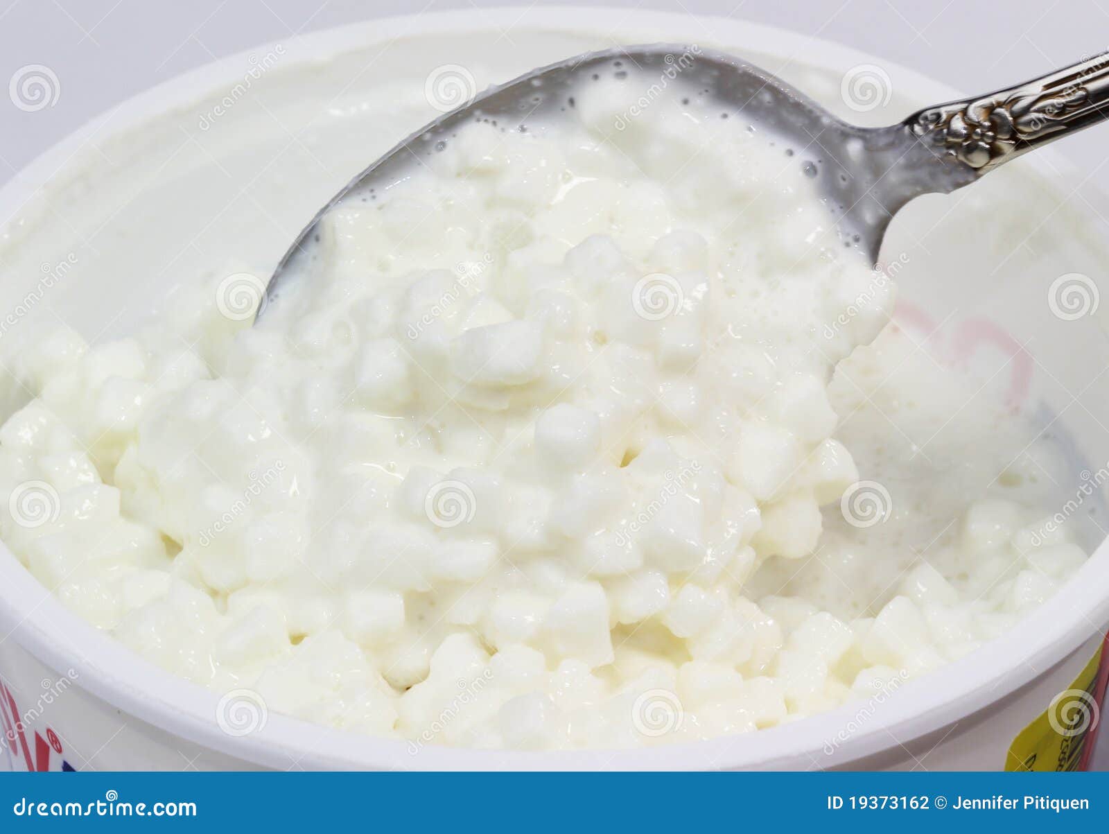 Cottage Cheese stock photo. Image of dairy, clumps, ingredient - 19373162