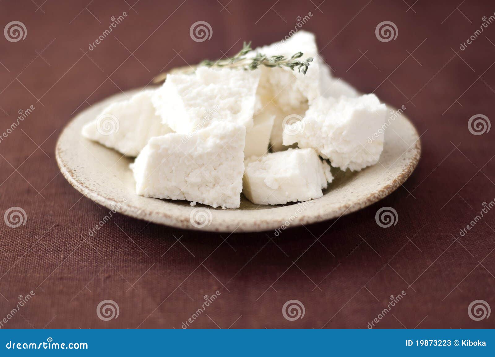 Cottage cheese stock image. Image of plate, white, ricotta - 19873223