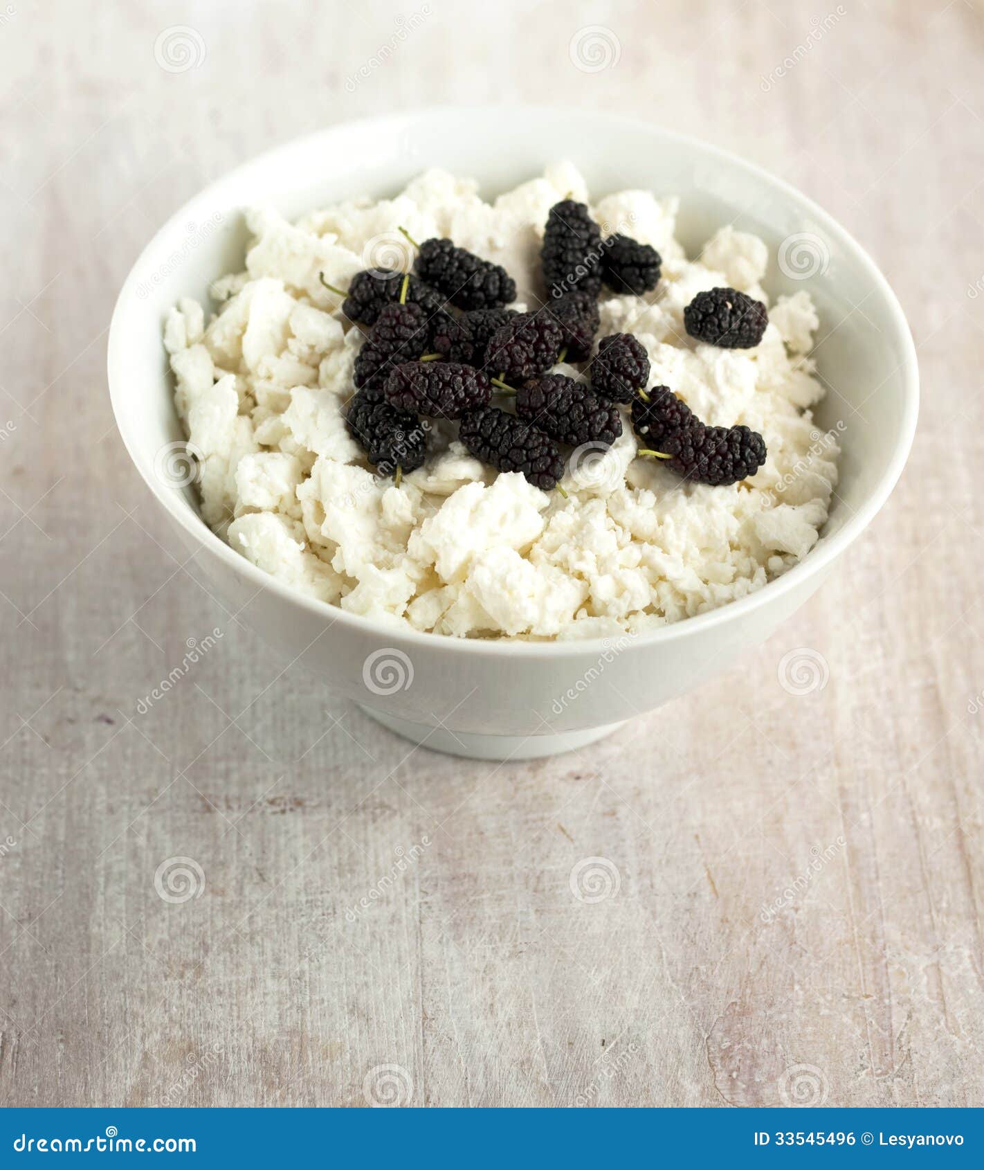 Cottage Cheese and Berry Mulberry Stock Photo - Image of food, natural ...