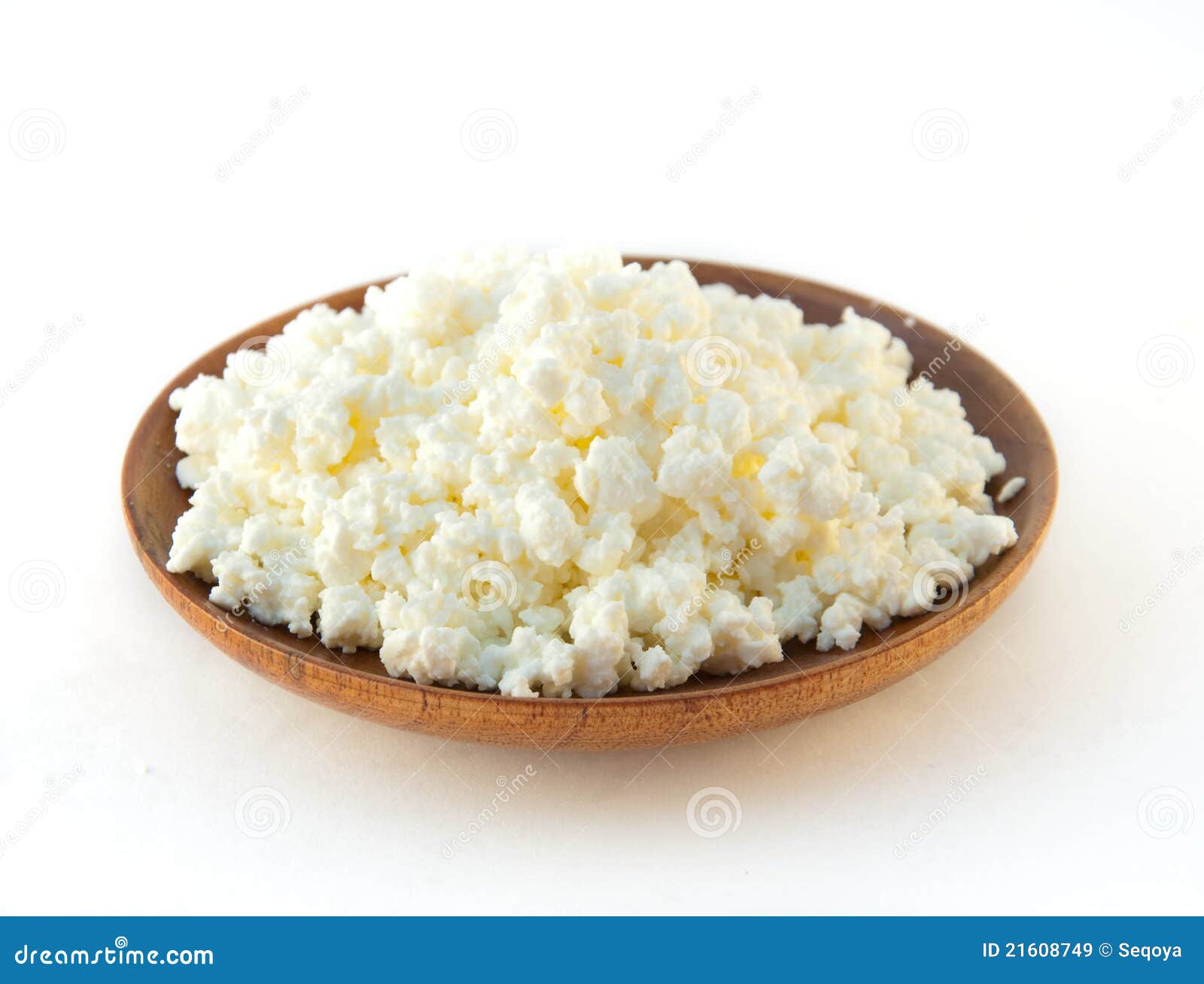 Cottage Cheese from the Cow Milk Stock Image - Image of cream ...