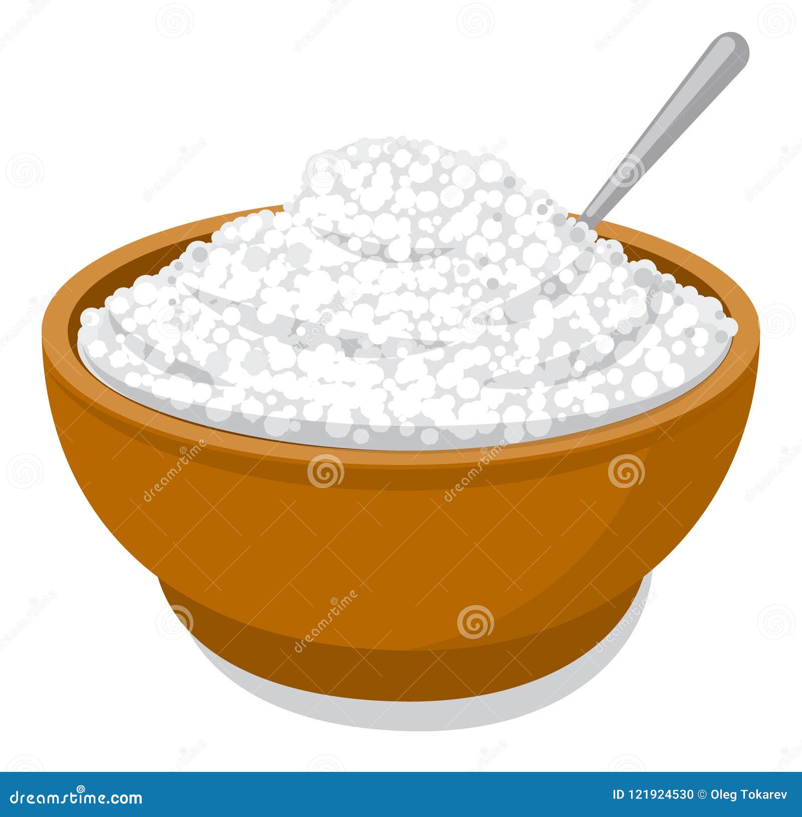Cottage cheese stock vector. Illustration of snack, meal - 121924530