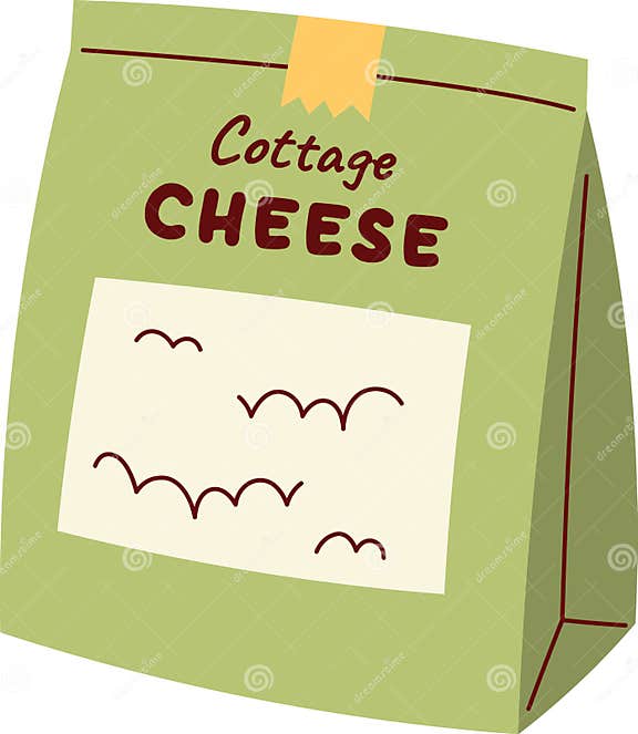 Cottage Cheese Package stock vector. Illustration of food - 302335214