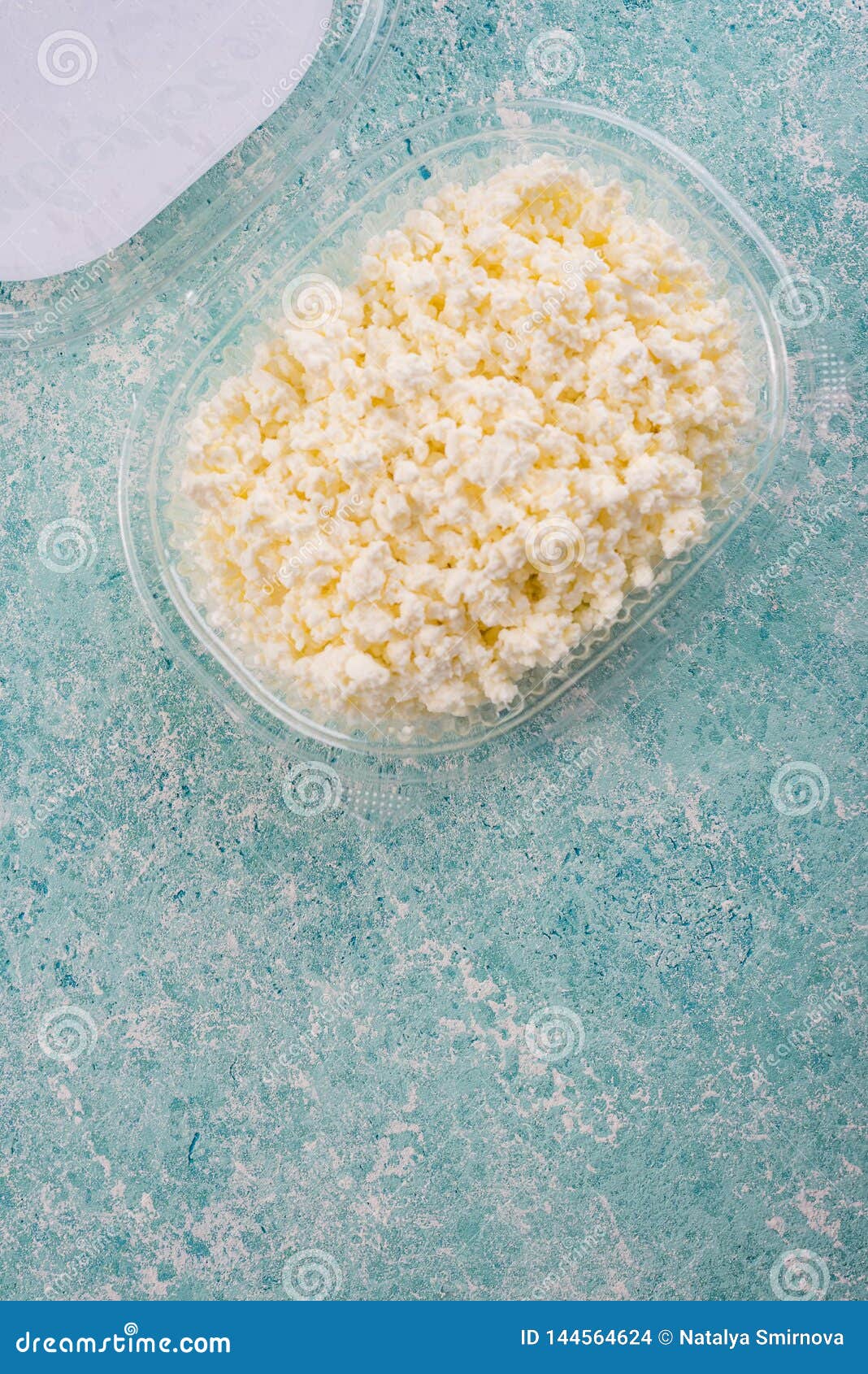 Cottage Cheese in Plastic Packaging. Stock Photo - Image of healthy ...