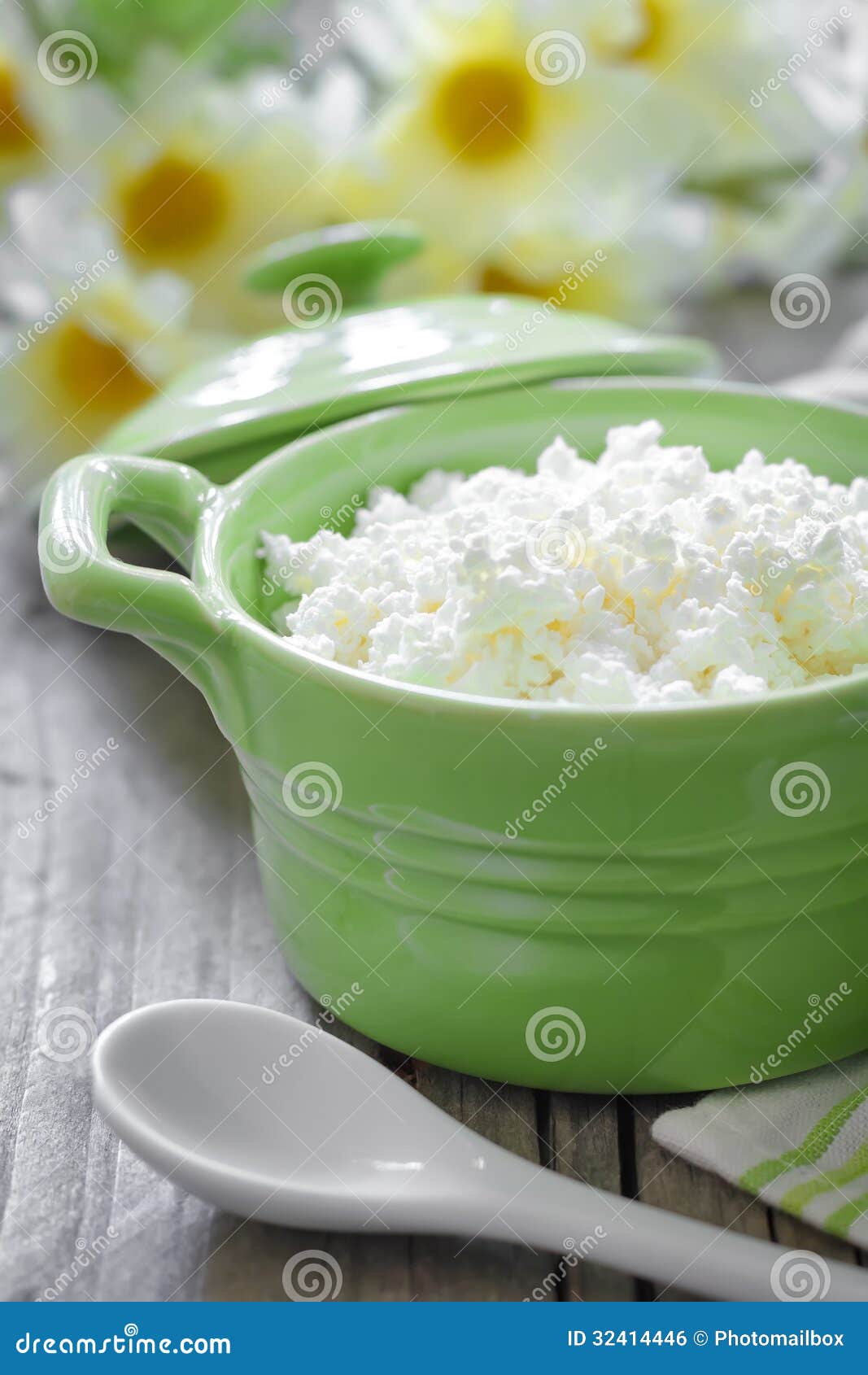 Cottage cheese stock photo. Image of healthy, fresh, farm - 32414446