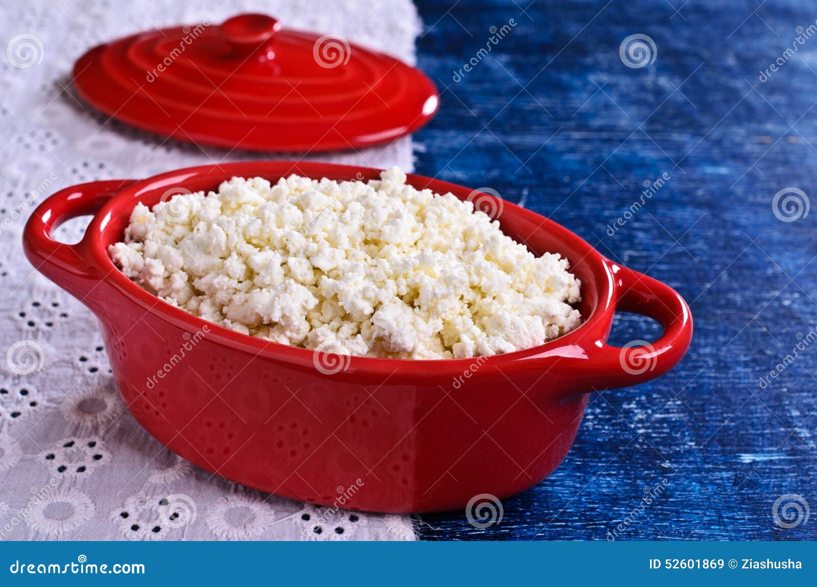 Cottage cheese stock image. Image of healthy, dark, homemade - 52601869