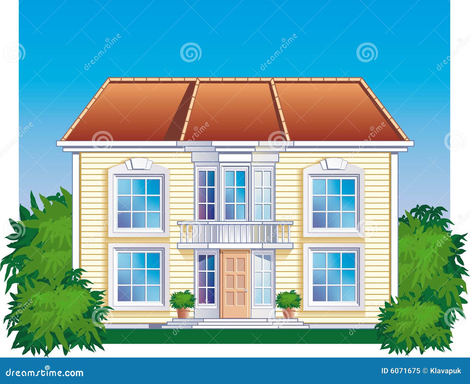 Cottage (detailed) stock vector. Illustration of estate - 6071675