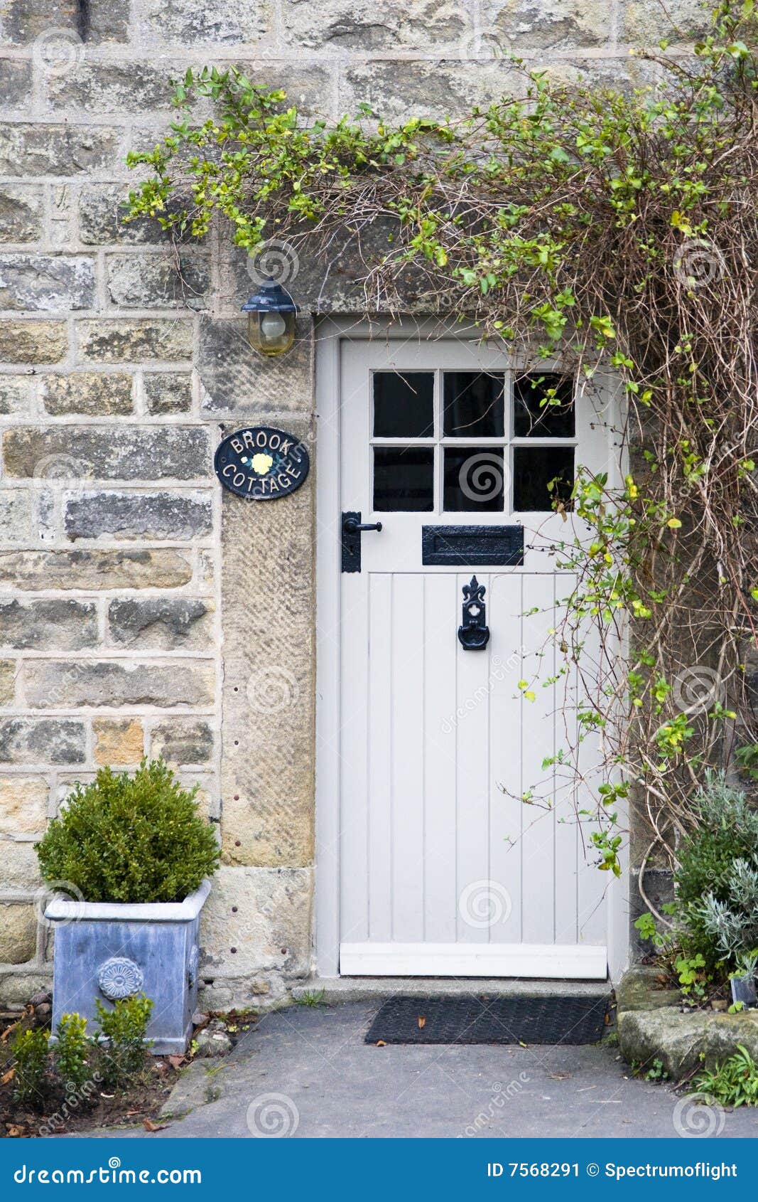 Cottage Door stock image. Image of colors, wood, close - 7568291
