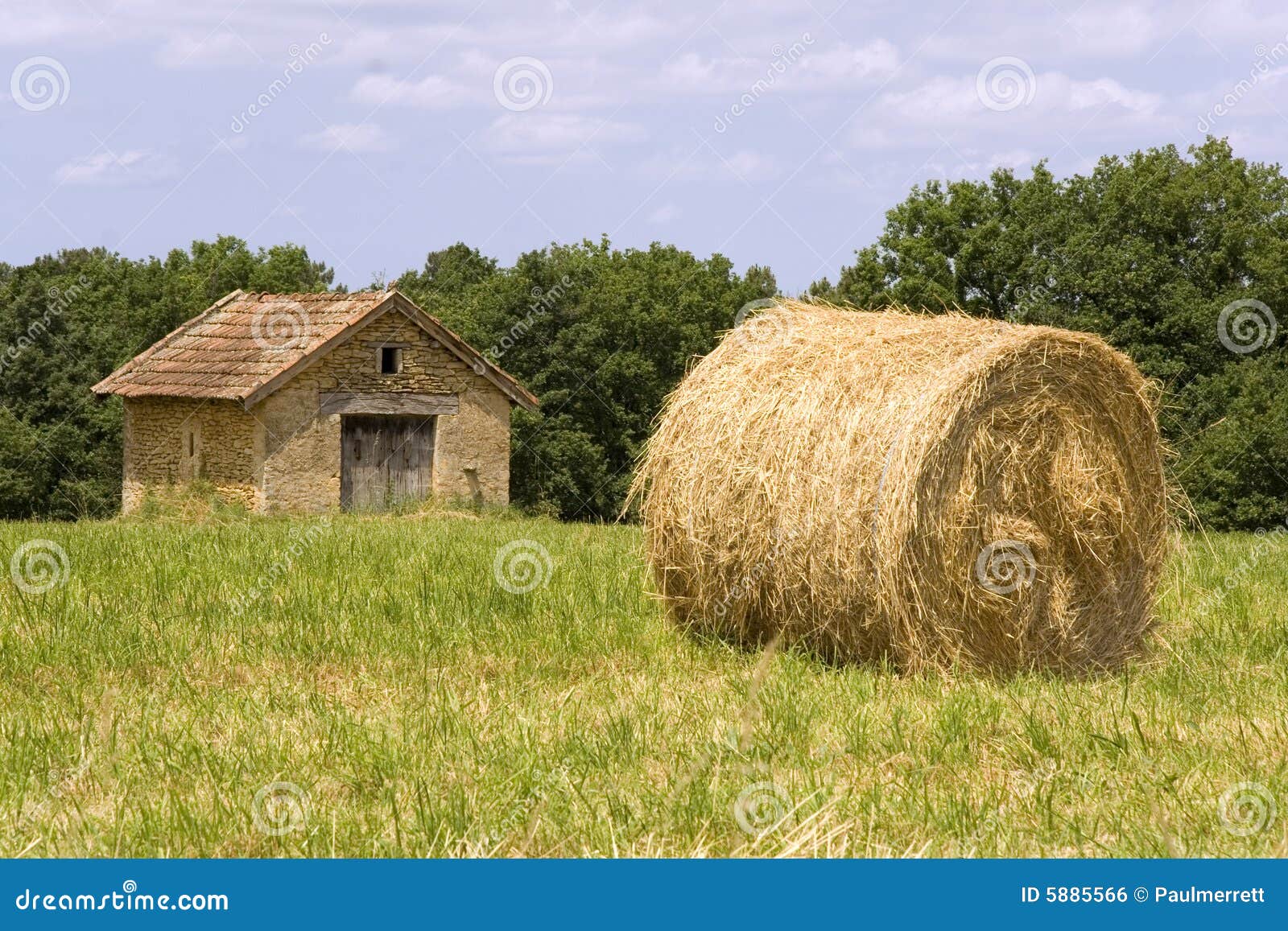 Cottage and haystack stock photo. Image of haystack, brick - 5885566