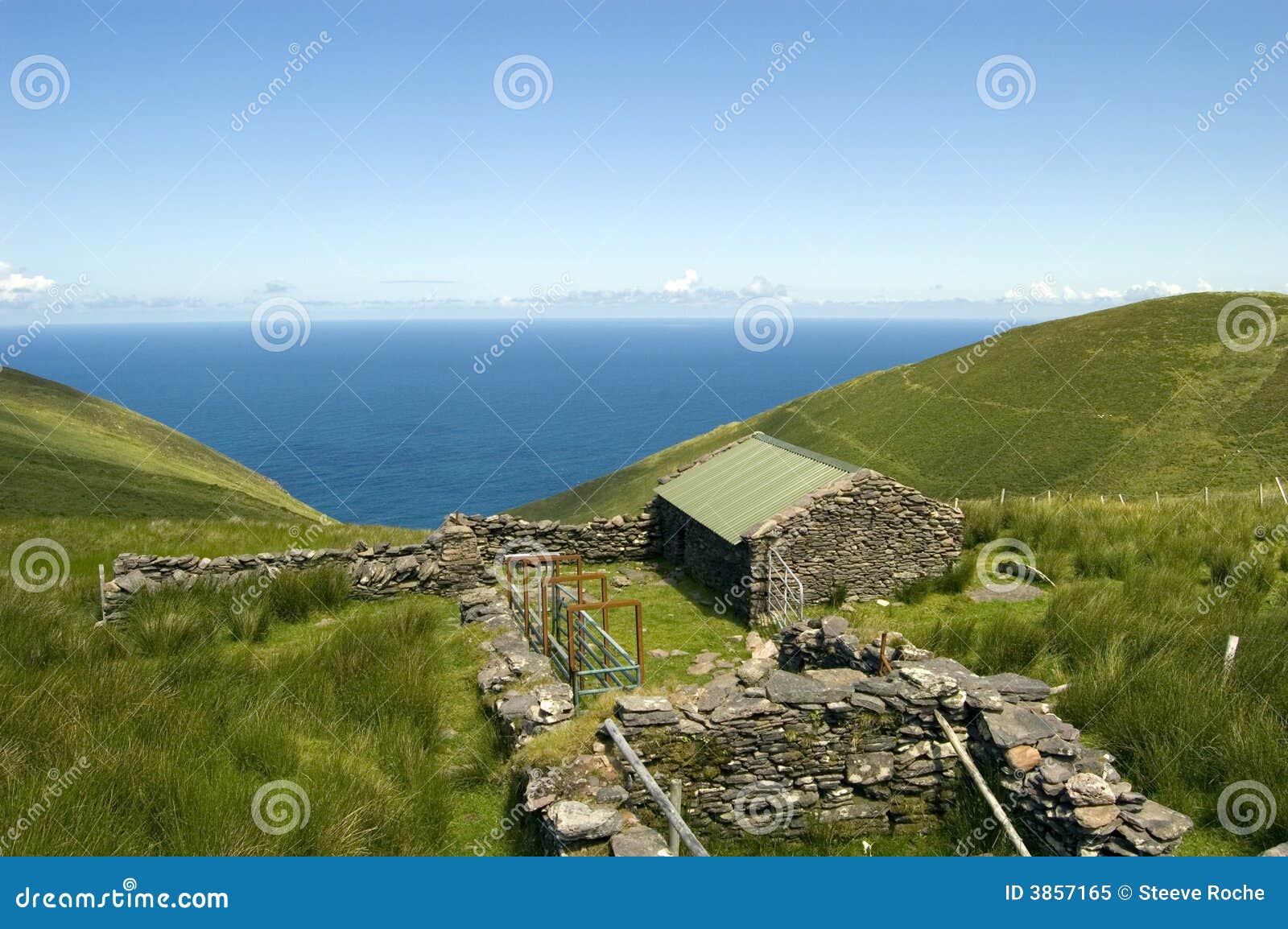 Cottage in Penisola Del Dingle. L'Irlanda Immagine Stock - Immagine di ...