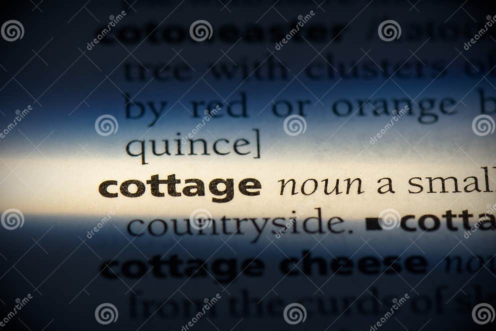 Cottage stock image. Image of reference, close, thesaurus - 161577089