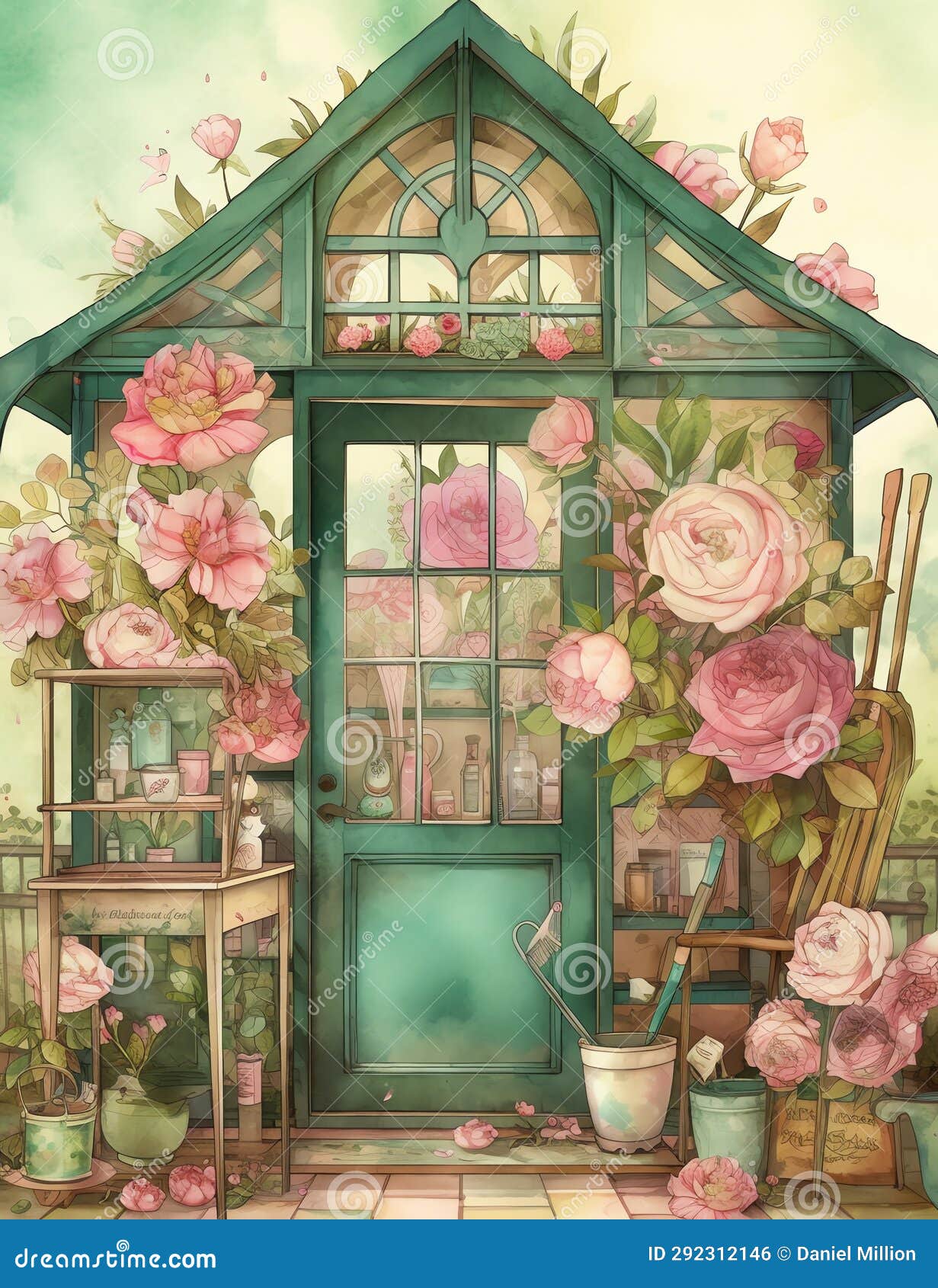 Cottagecore House Lined Paper Old Paper, Vintage Digital Paper Royalty ...