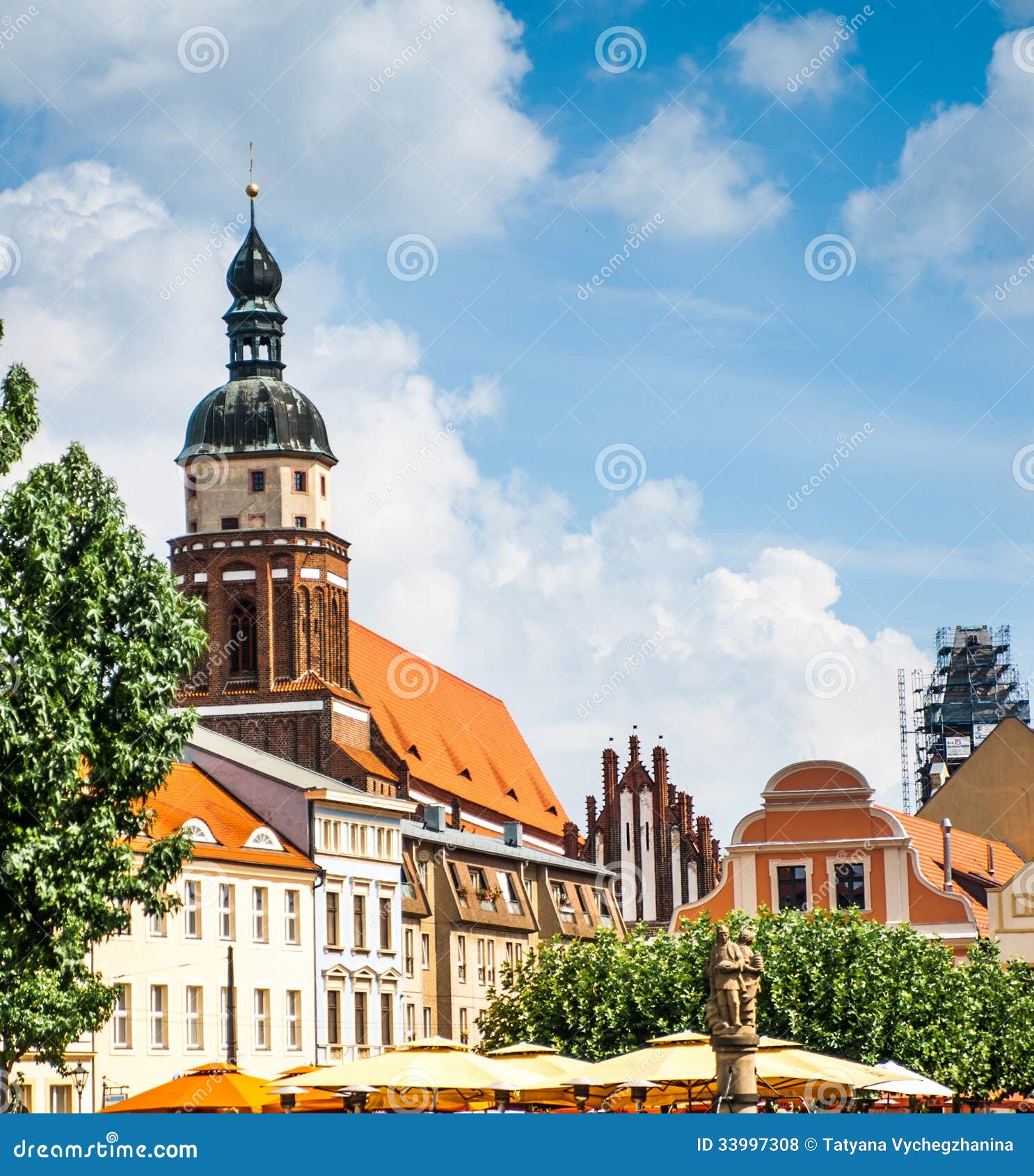 Cottbus stock photo. Image of gabled, church, architecture - 33997308