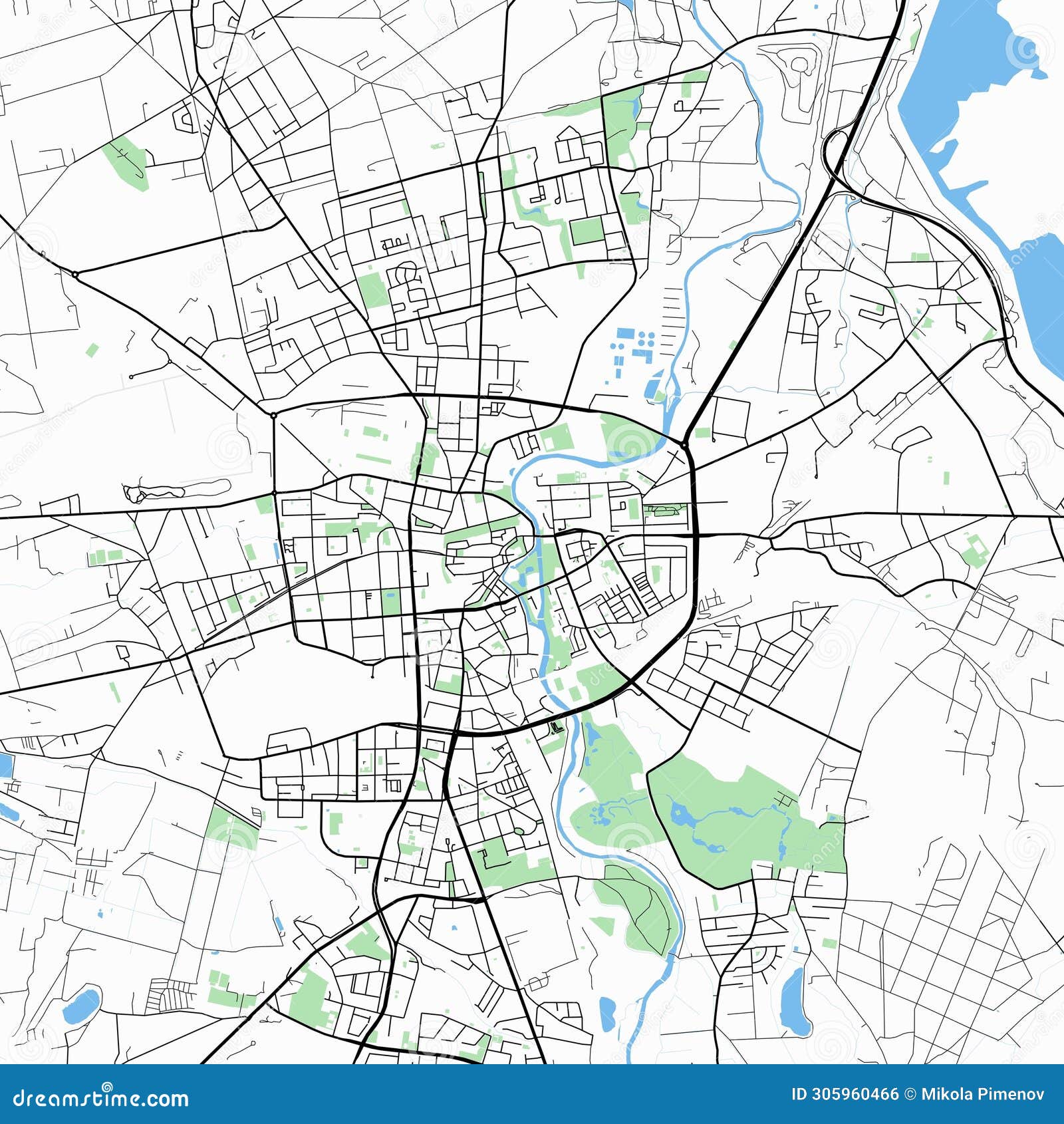 Cottbus map. stock illustration. Illustration of soil - 305960466