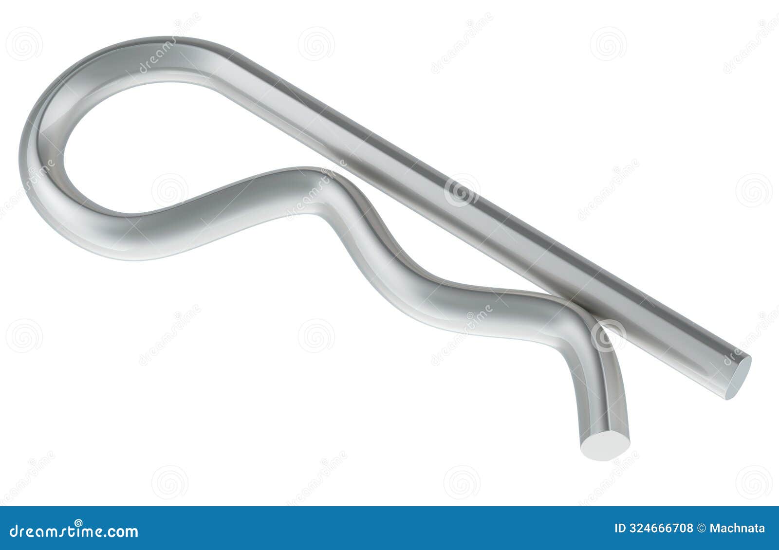 Cotter Pin, R Type Stainless Steel Cotter Pin. 3D Rendering Stock ...