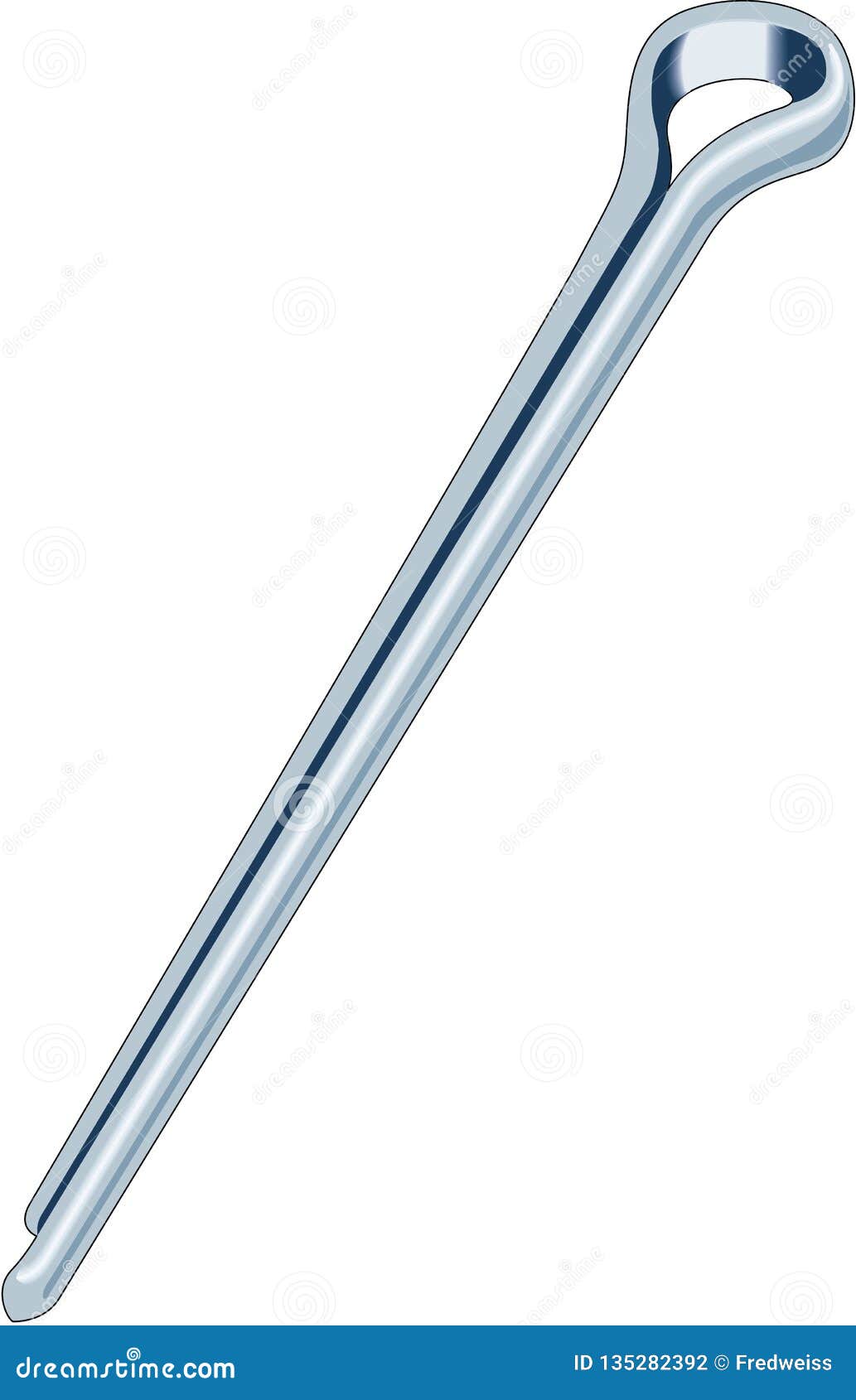 Cotter Pin Vector Illustration Stock Vector - Illustration of steel ...