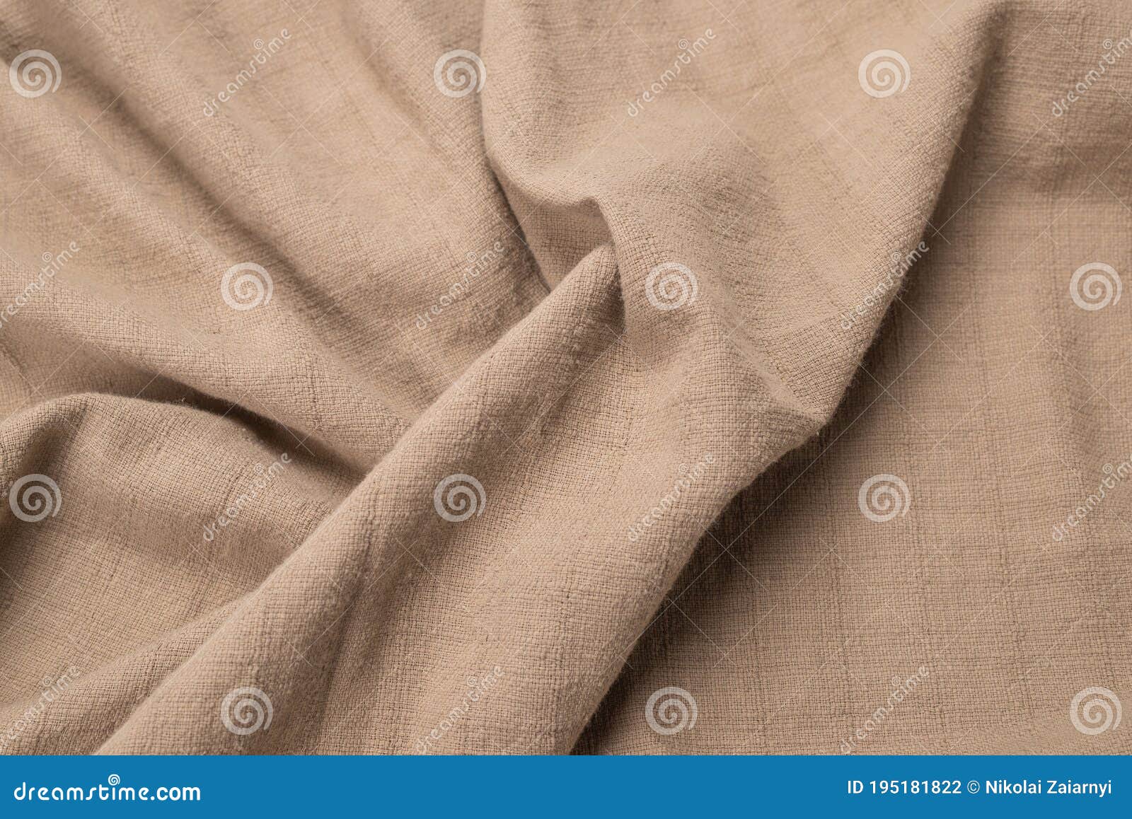 Cotton Beige Fabric Pattern Stock Photo - Image of cloth, texture ...