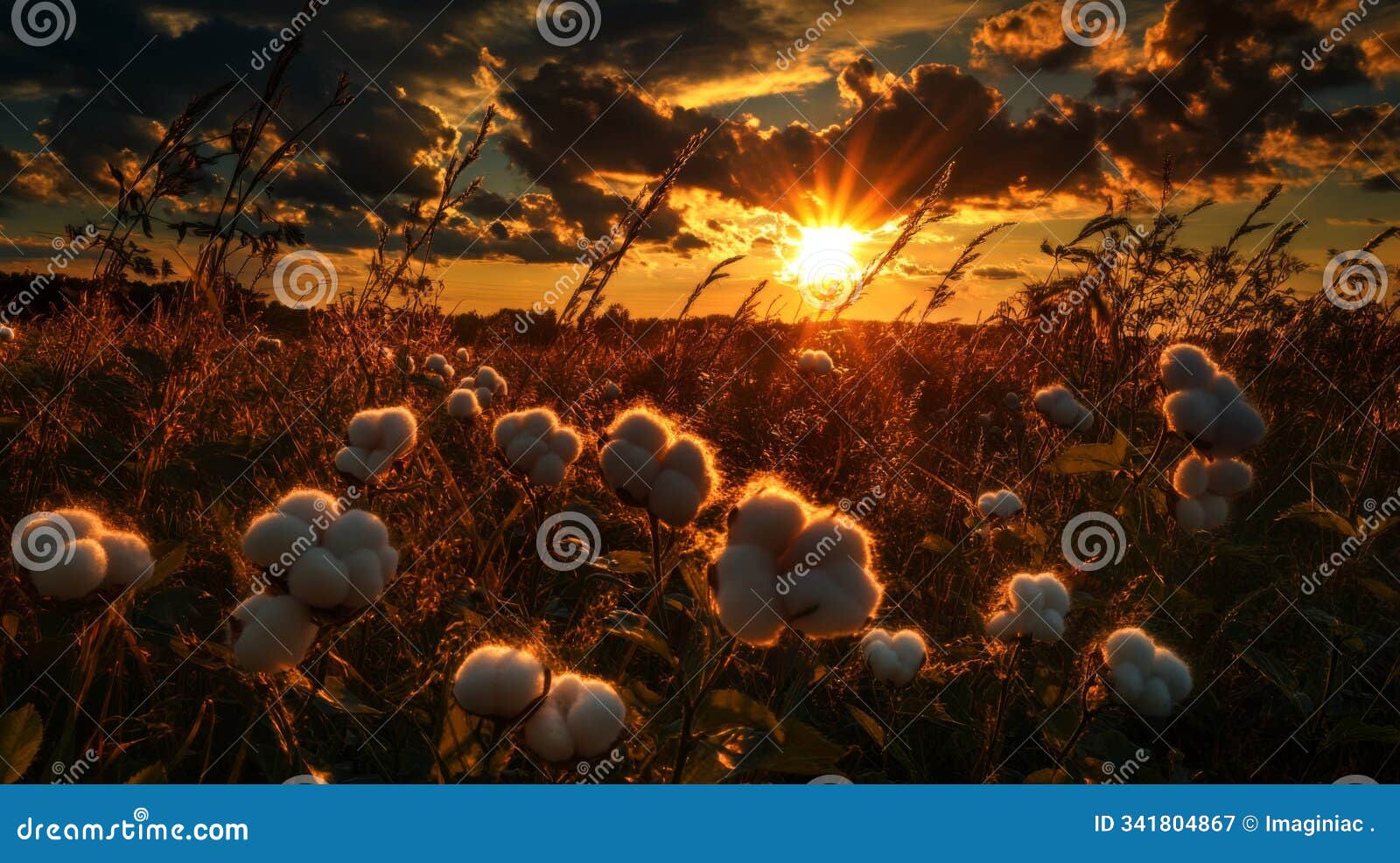 Cotton Bolls Spilling From Burlap Sack Royalty-Free Stock Photo ...