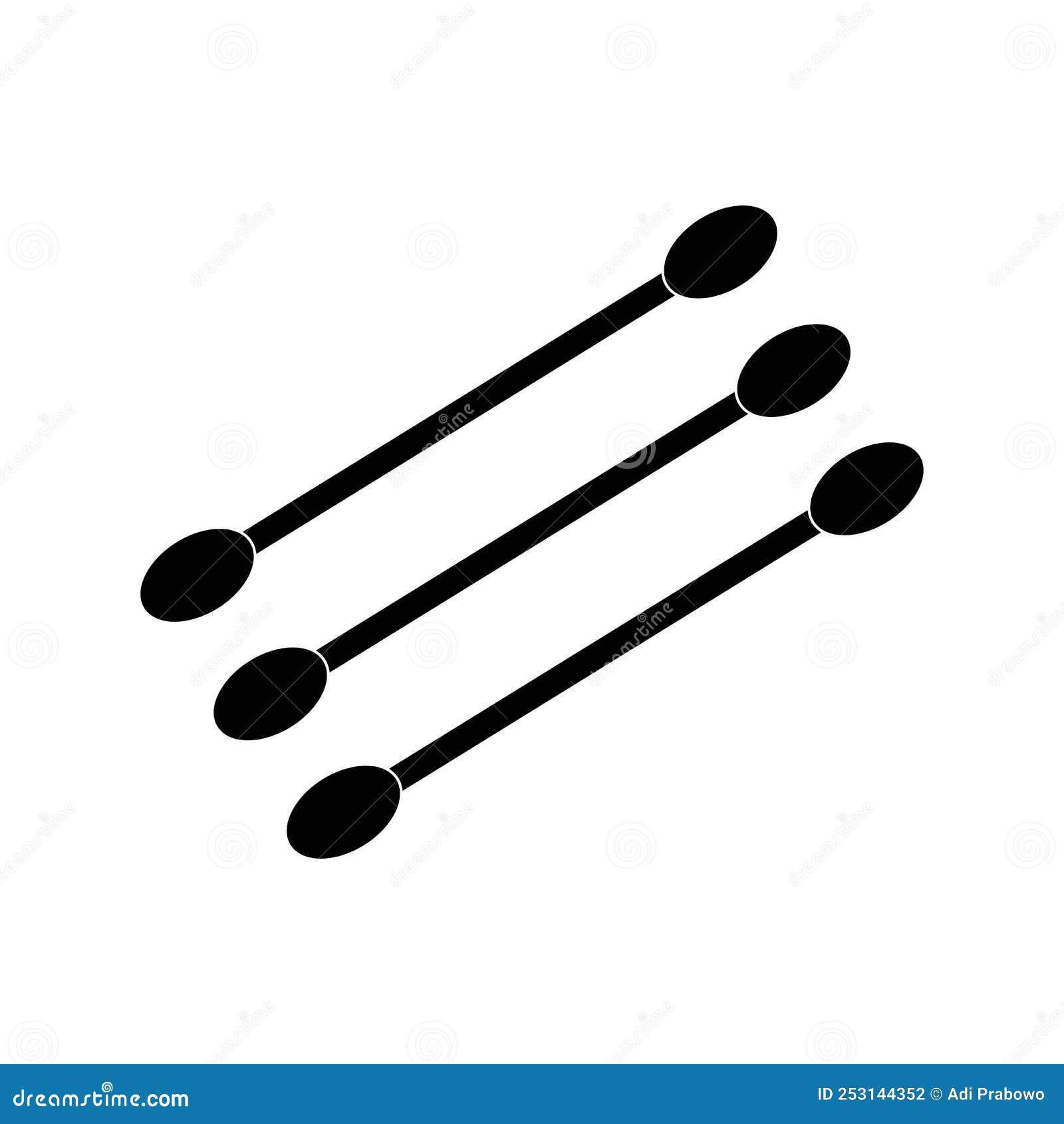 Cotton Buds Icon Logo Vector Design Stock Vector - Illustration of ...