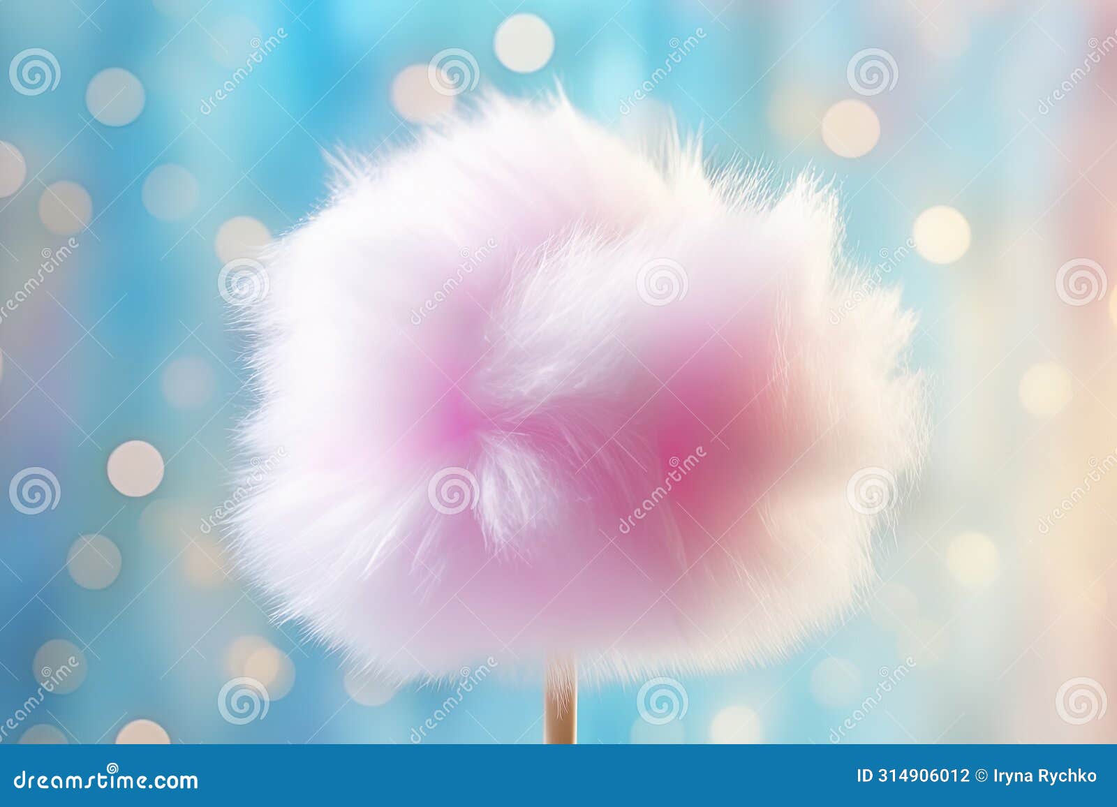 Cotton Candy on Blurred Background Stock Photo - Image of puffy, stick ...
