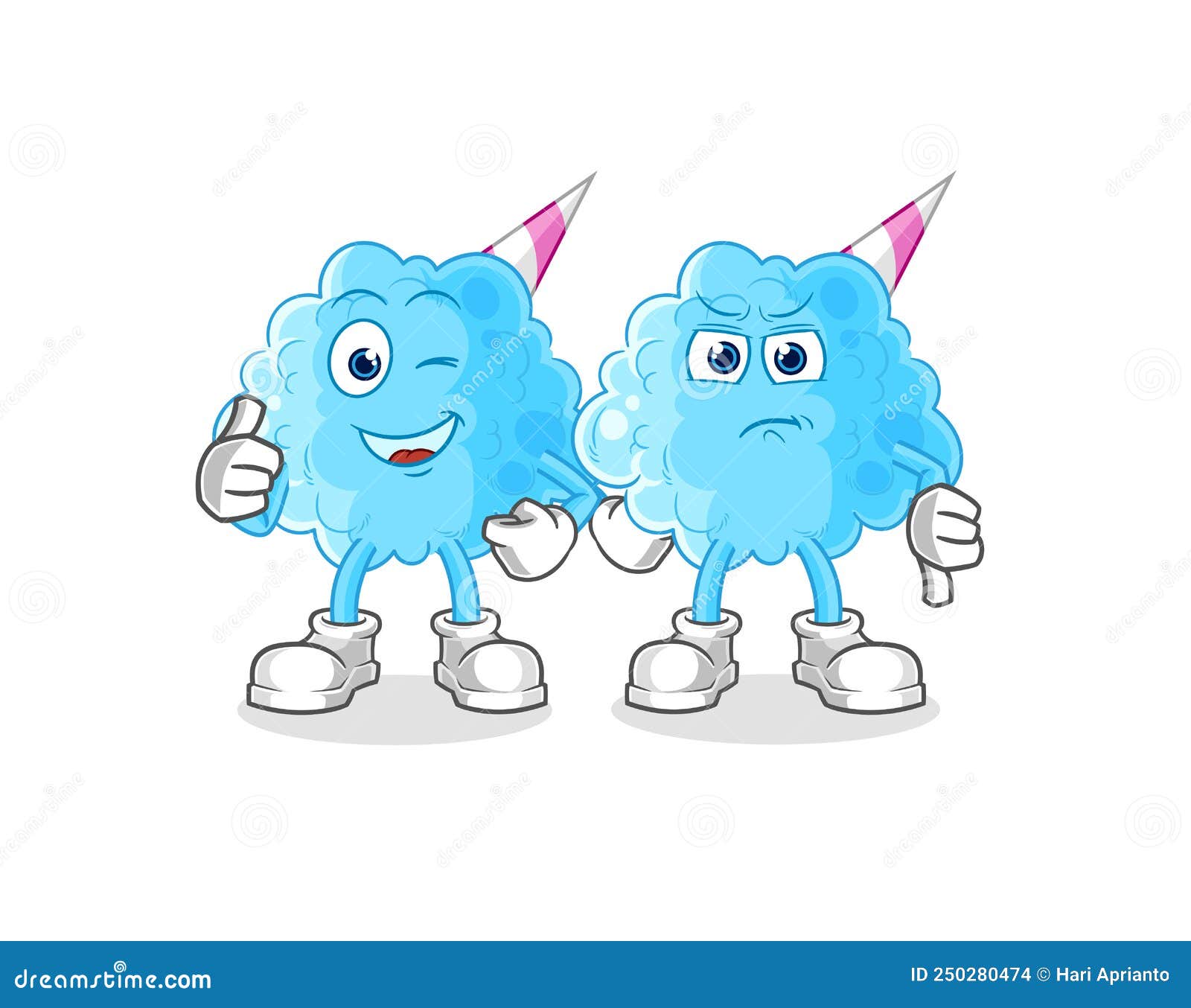 Thumbs Up Candy Vending Machine In A Cartoon Vector Illustration ...