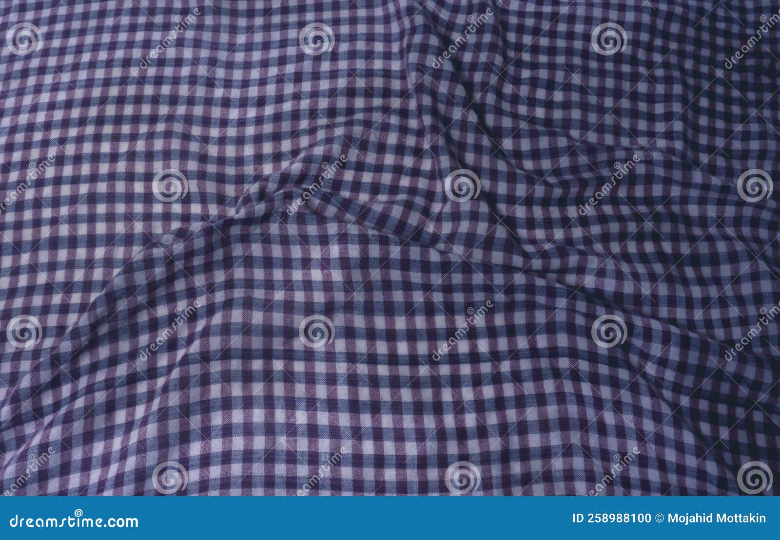 Cotton Checkered Fabric Texture Stock Photo - Image of brand, azure ...