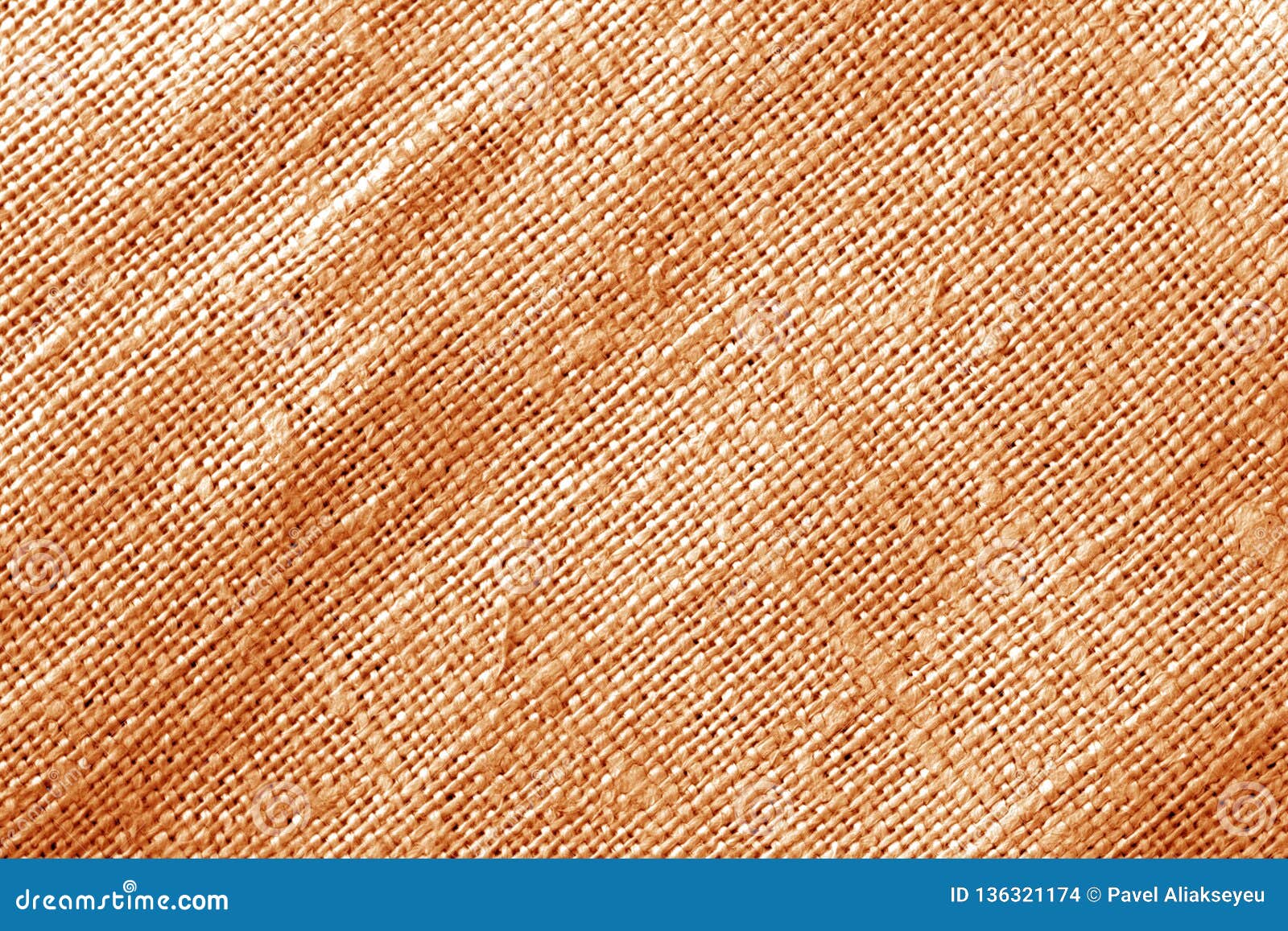 Cotton Cloth Texture in Orange Color Stock Photo - Image of structure ...