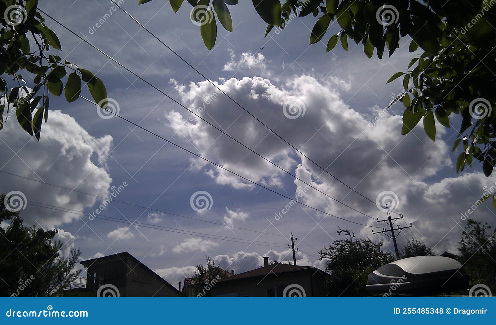 Cotton clouds stock photo. Image of nice, cotton, cloudy - 255485348