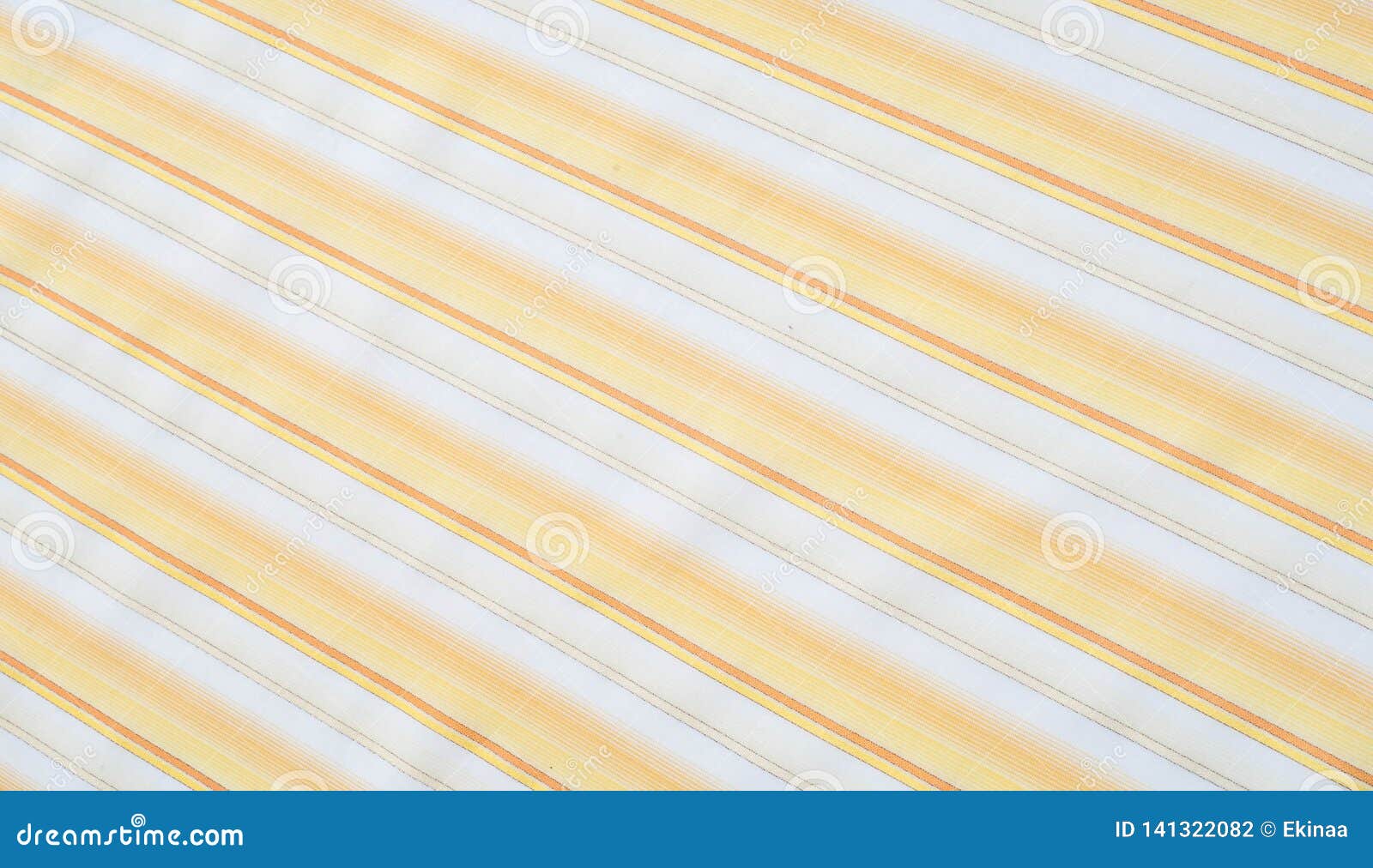 Cotton Fabric Texture, Background, Striped, with Yellow Stripes Stock ...