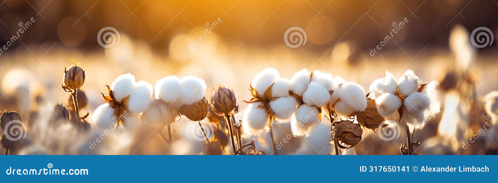 Cotton Field Ready For Harvesting Natural White Fluffy Bolls Stock ...