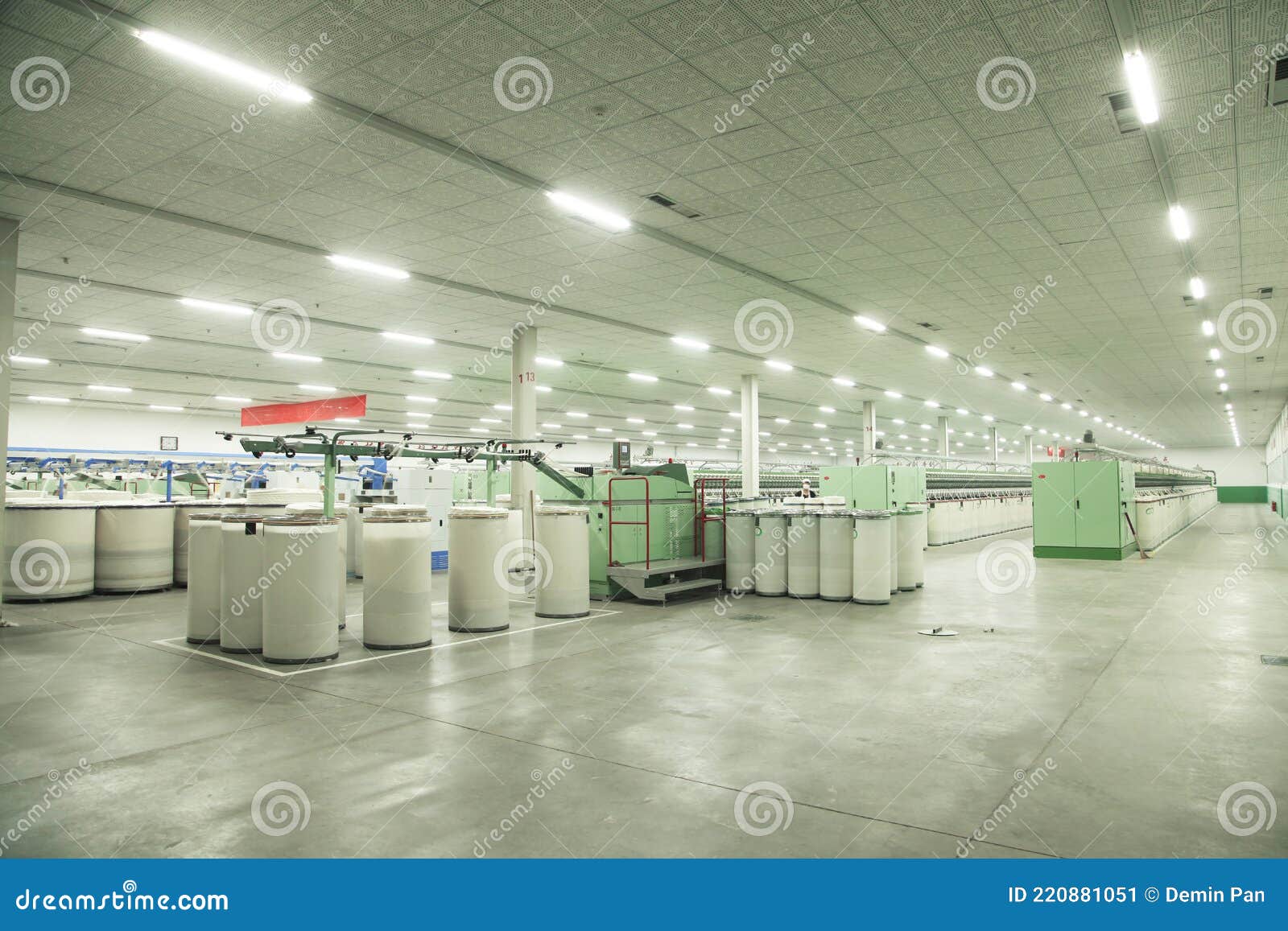 Cotton Group in Spinning Production Line Factory Stock Image - Image of ...