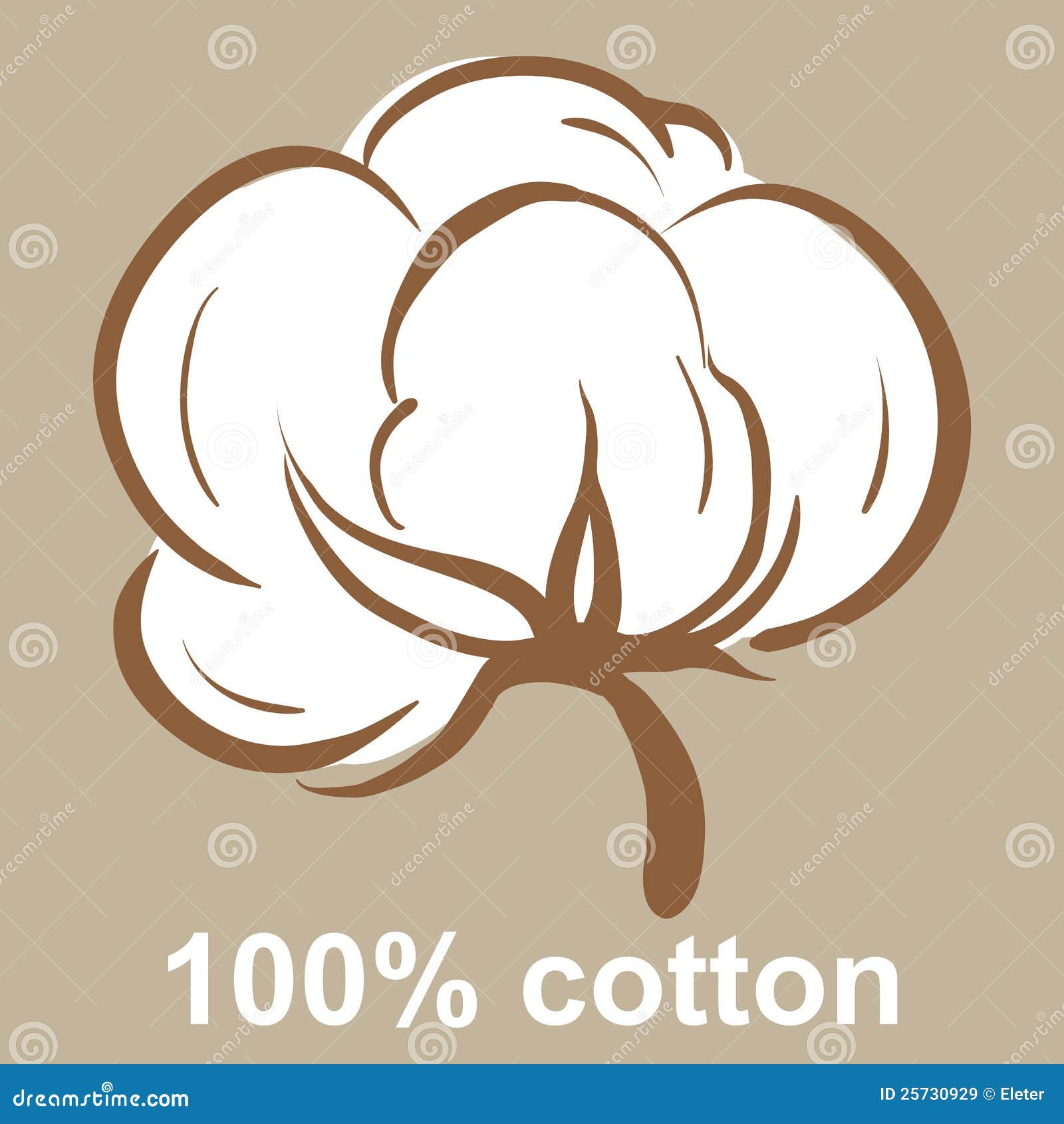 Cotton icon stock illustration. Illustration of background - 25730929