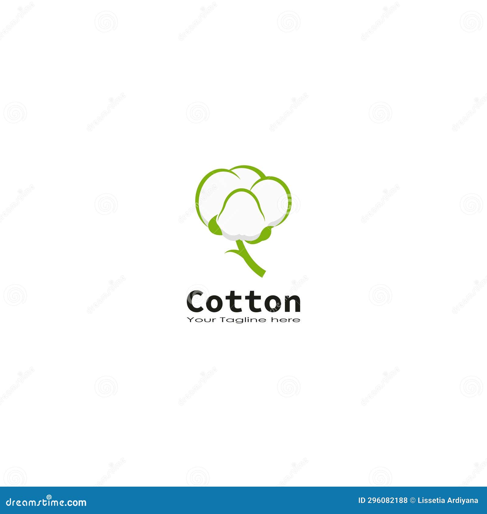 Cotton Logo Design Vector Graphics Stock Vector - Illustration of ...