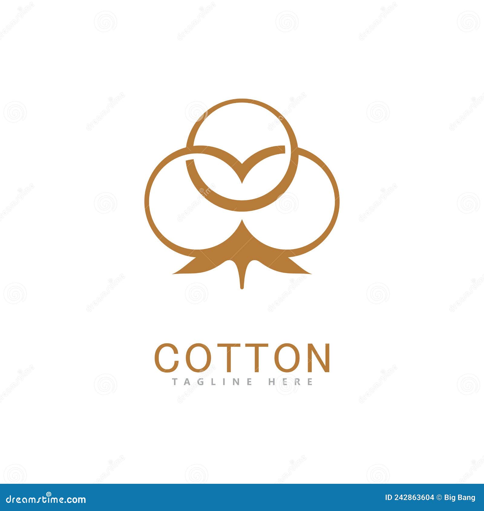 Cotton Logo Vector Template Design Stock Vector - Illustration of cloth ...