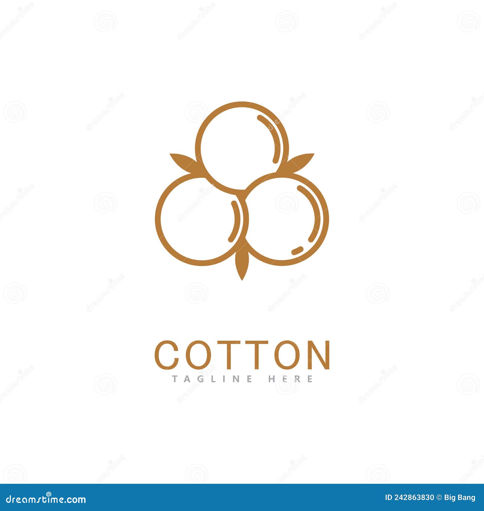 Cotton Logo Vector Template Design Stock Vector - Illustration of ...