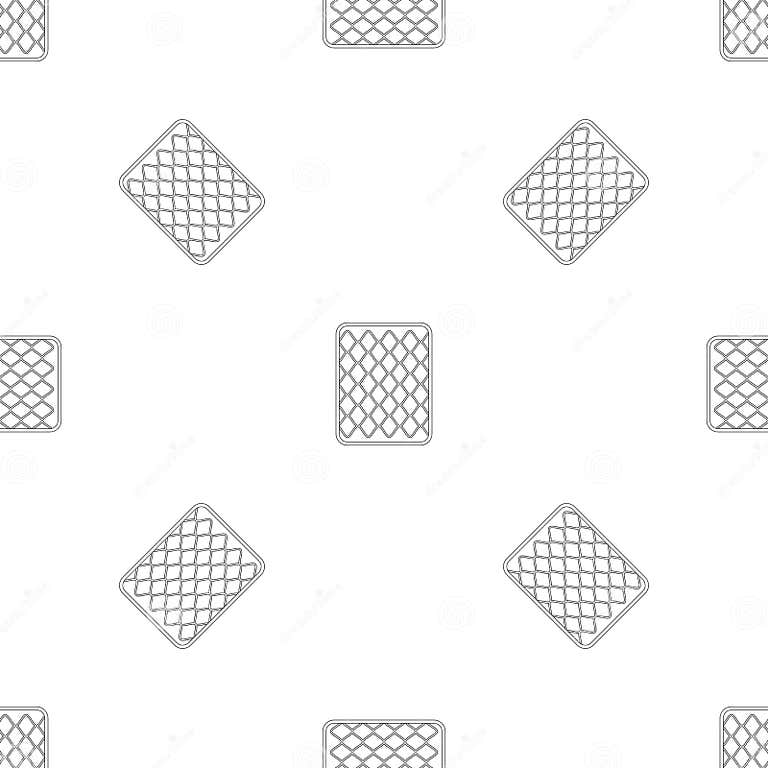 Cotton Mattress Pattern Seamless Vector Stock Vector - Illustration of ...