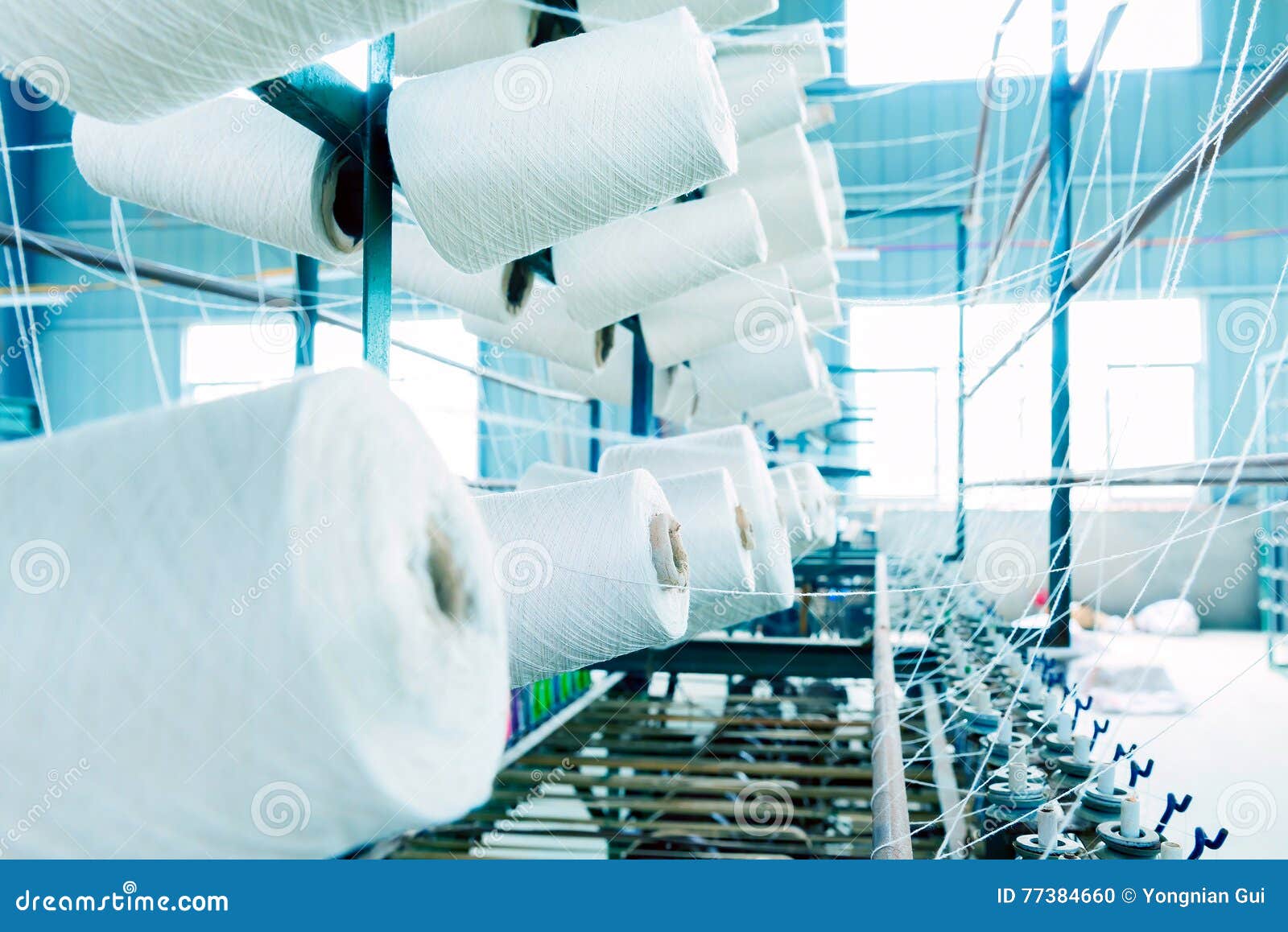 Cotton mill stock photo. Image of detail, colorful, machine - 77384660