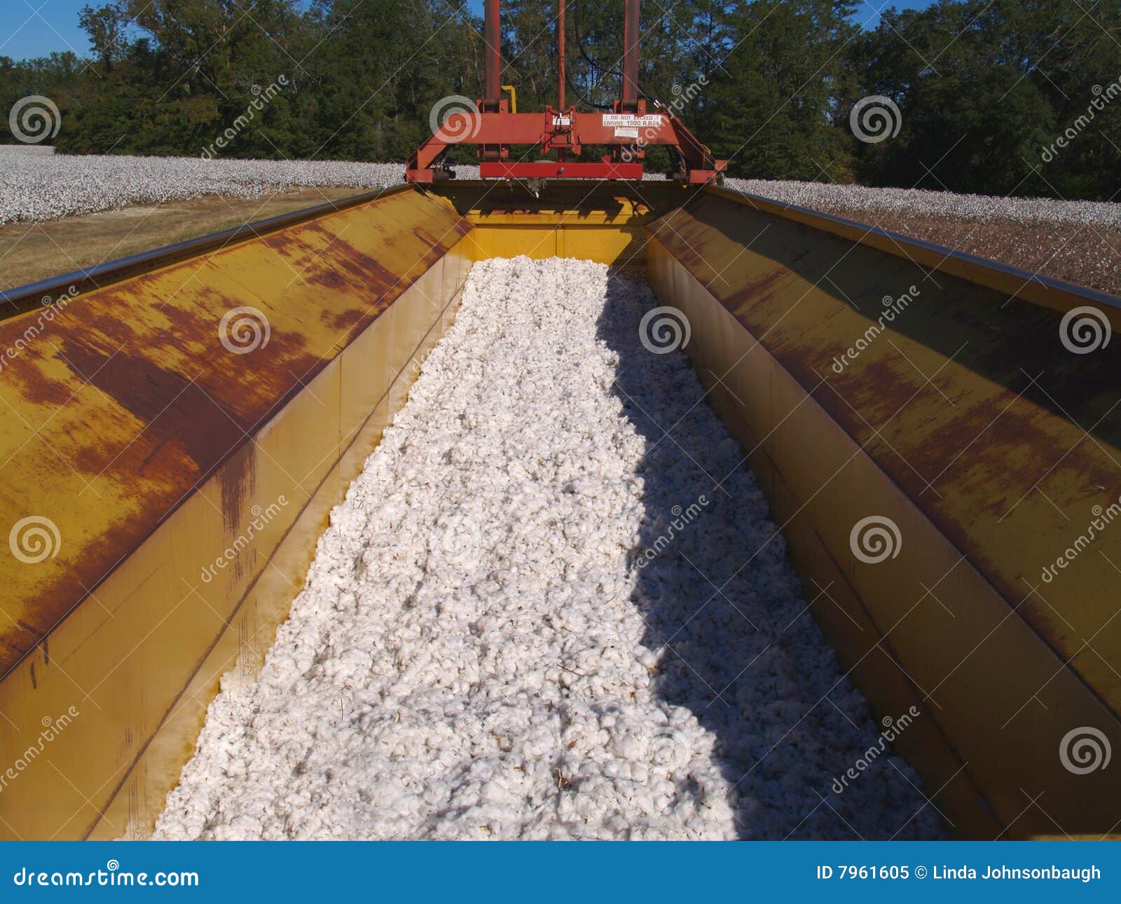 Cotton Module Builder stock image. Image of cottonfield - 7961605