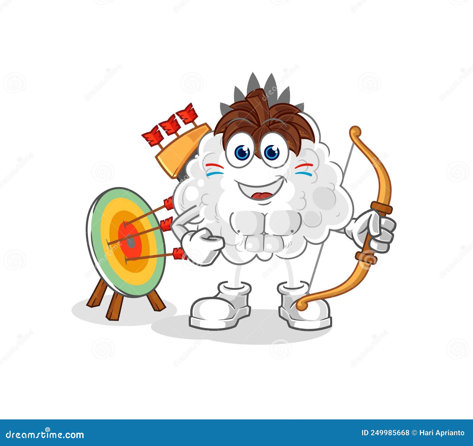 Cotton Native American Tribe. Cartoon Mascot Vector Stock Vector ...
