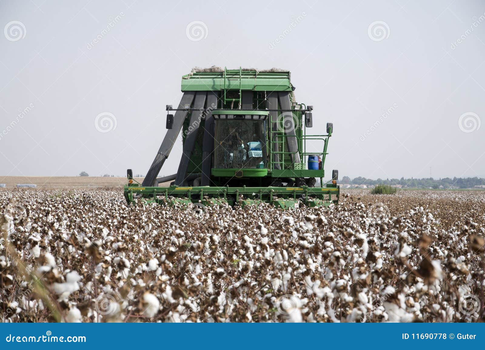 Cotton Picker Harvesting A Field Royalty-Free Stock Photography ...
