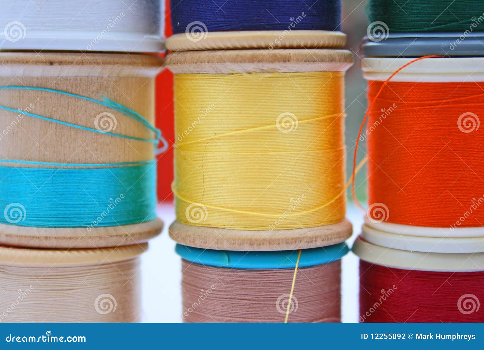 Cotton reels stock photo. Image of darn, measure, hobby - 12255092