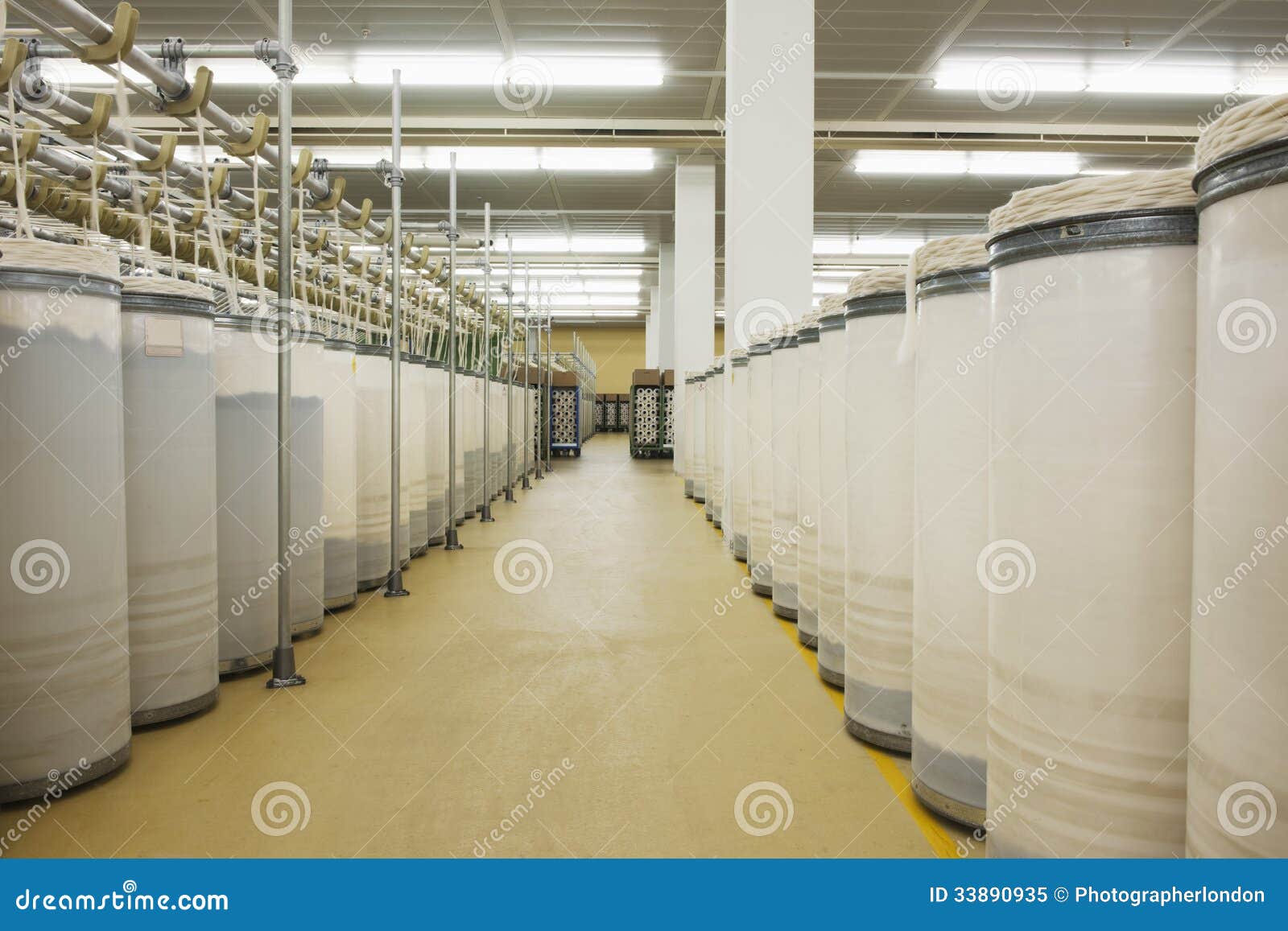 Cotton Rolls in Spinning Factory Stock Image - Image of machinery ...