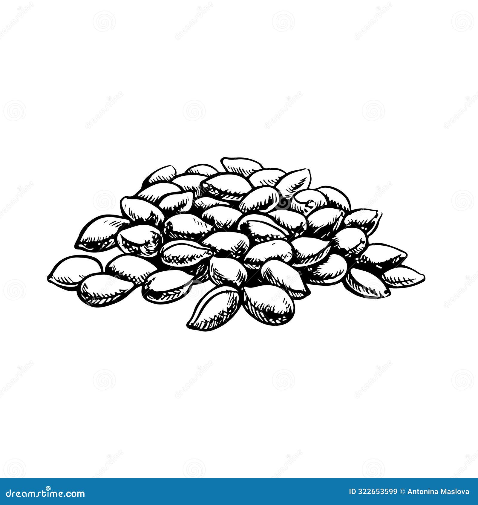 Cotton Seeds Vector Cartoon Seamless Pattern For Template Farmer Market ...