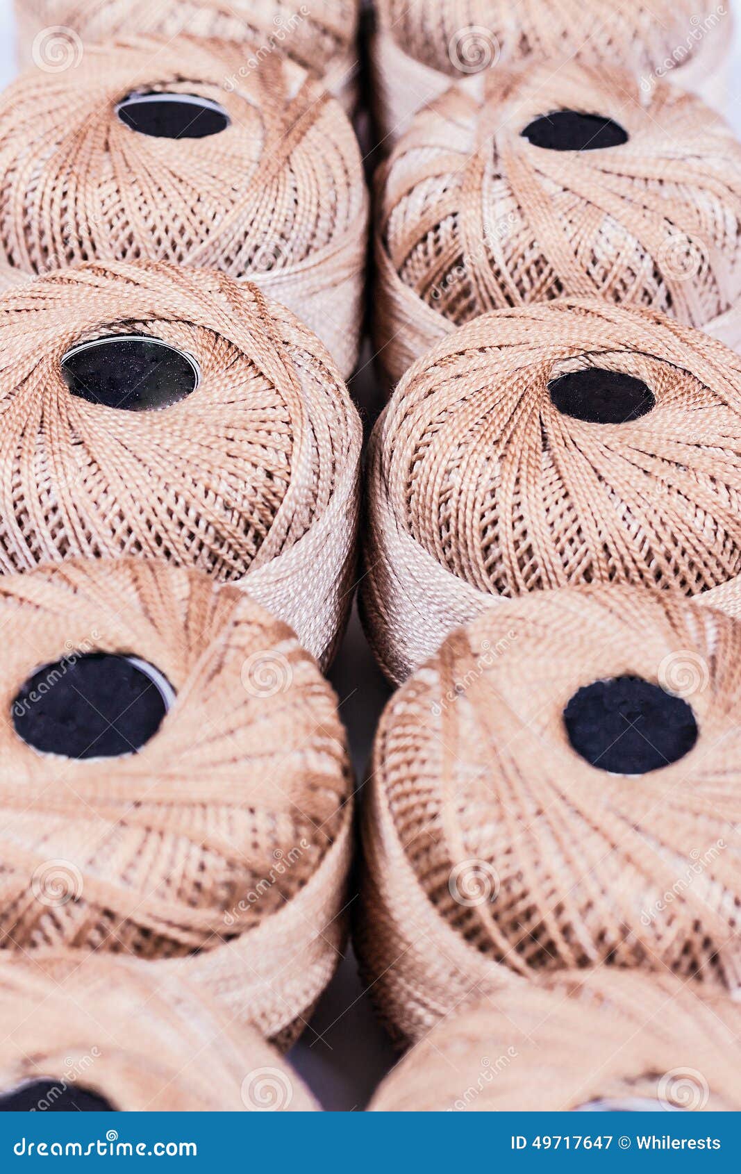 Cotton Spool on Rows in the Store Stock Image - Image of closeup, house ...