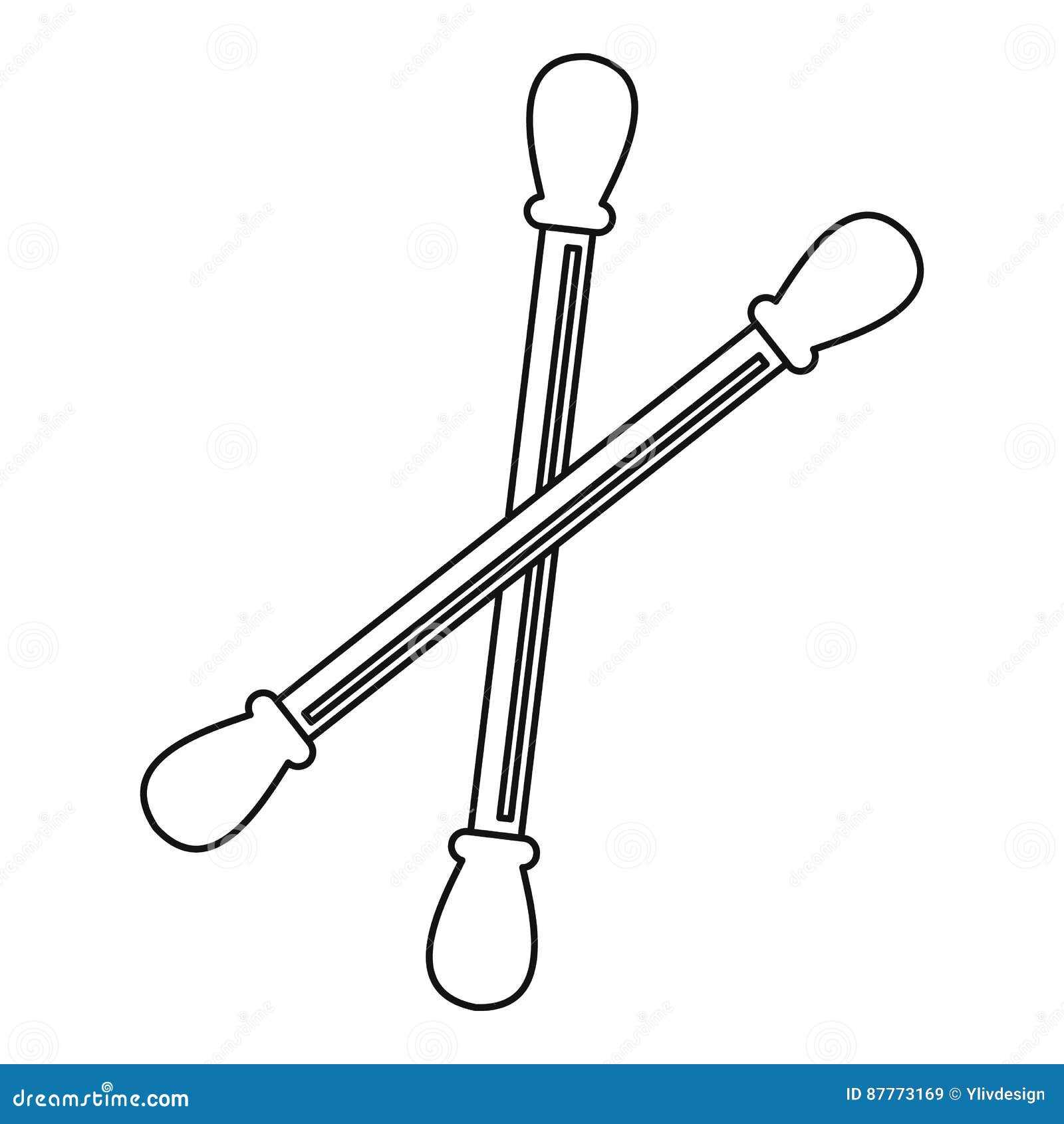 Cotton Sticks Illustration, Drawing, Engraving, Ink, Line Art ...