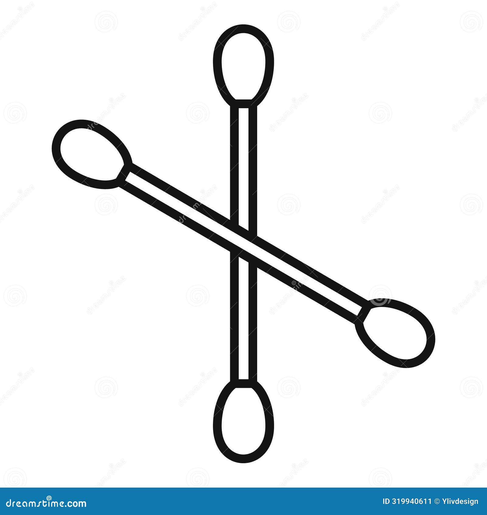 Cotton Swab Vector Illustration Icon Stock Vector - Illustration of ...