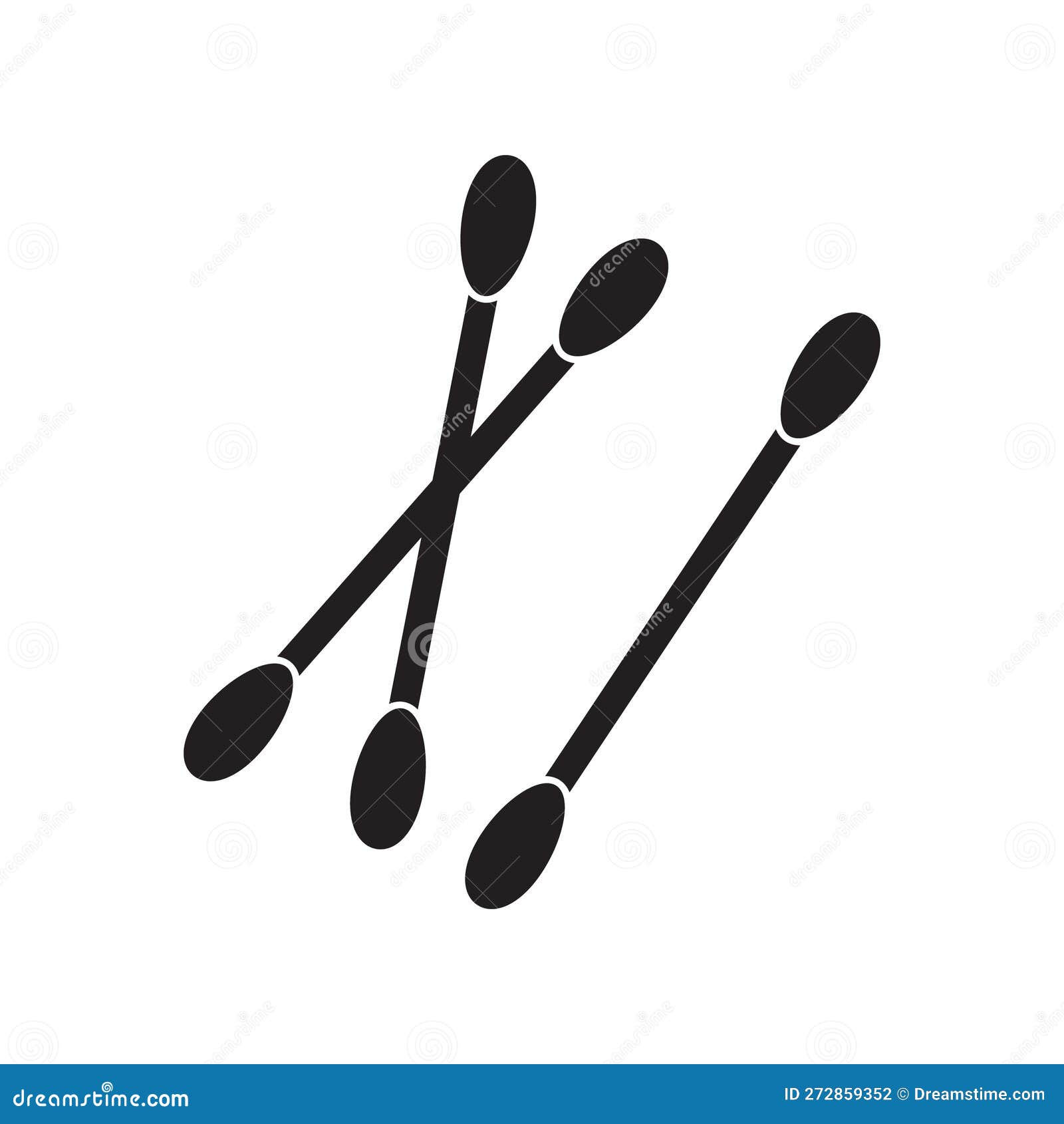 Cotton swabs icon. stock vector. Illustration of care - 272859352