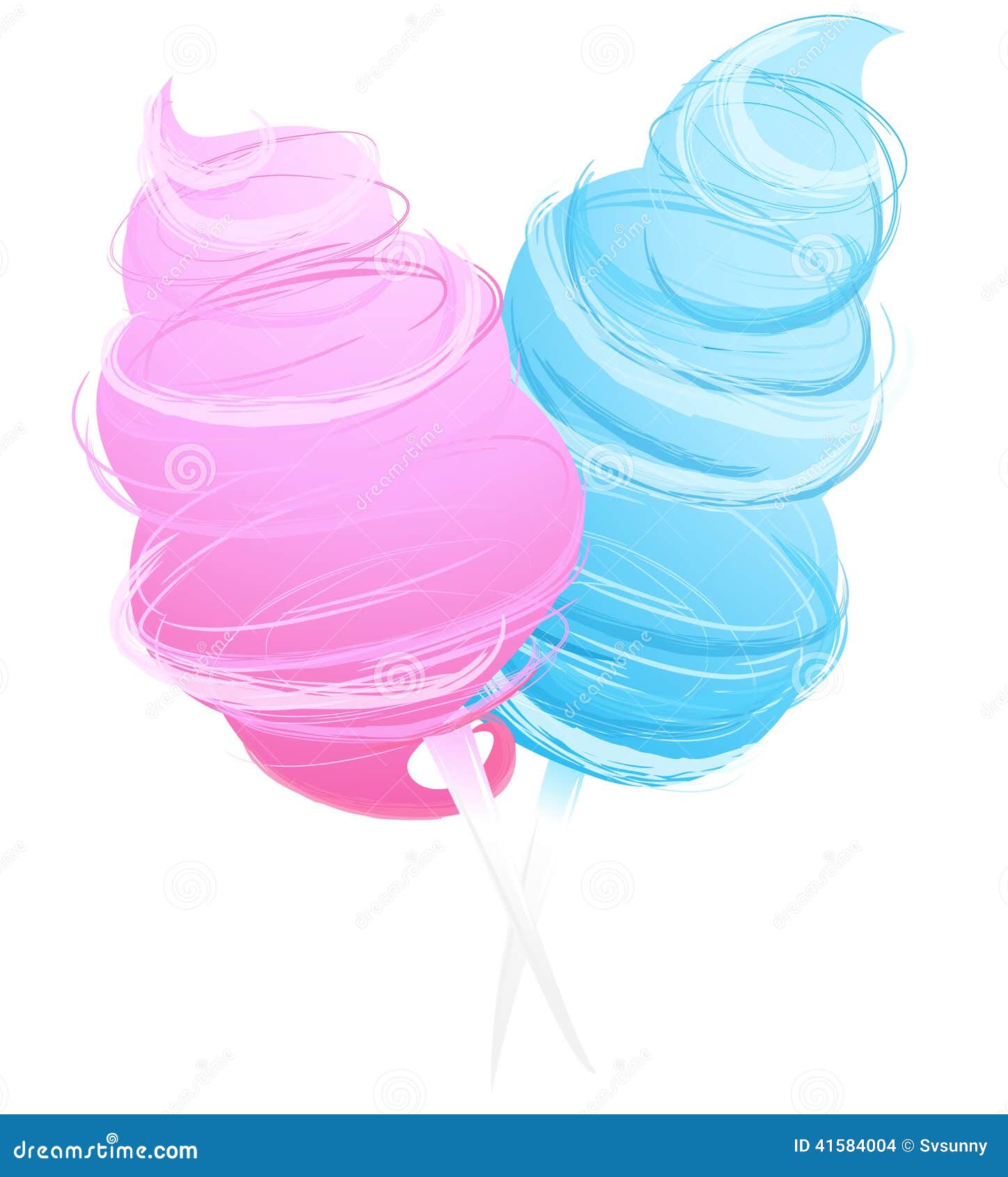 Pink Cotton Candy Clipart