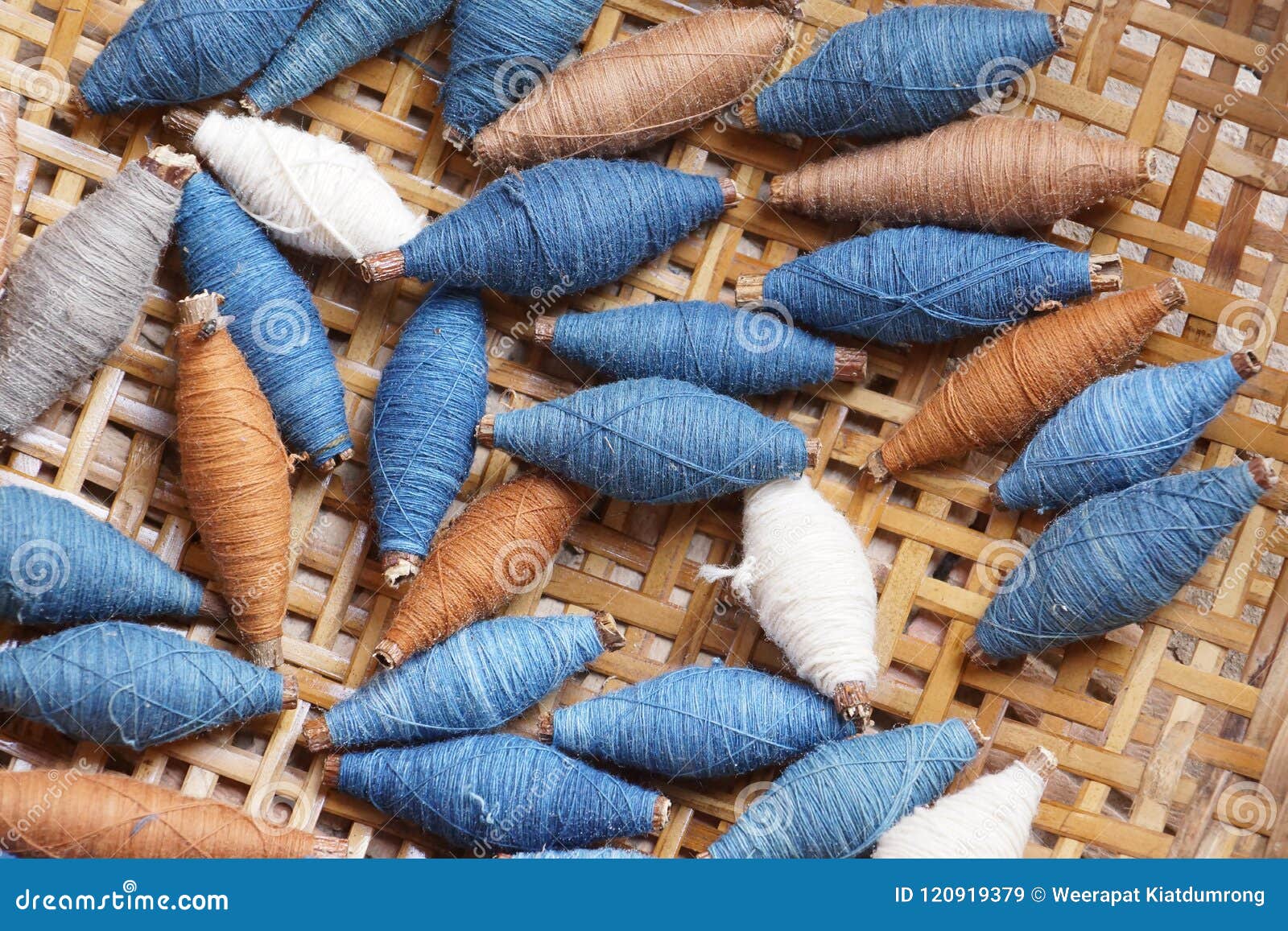 Cotton thread roll stock image. Image of ratchathani - 120919379